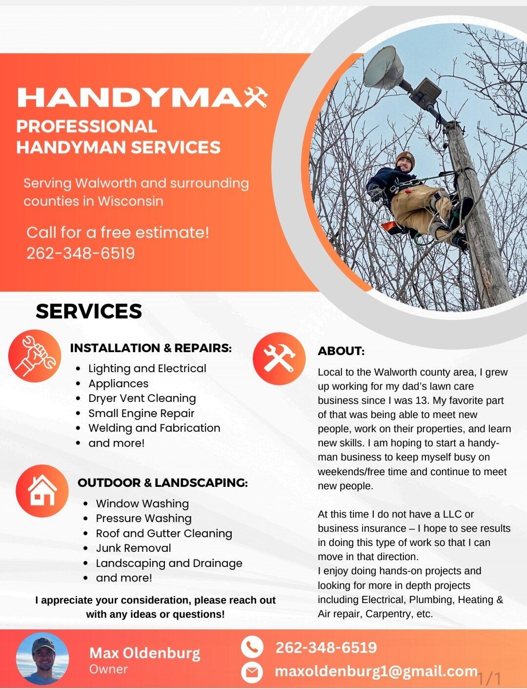 HandyMax - Elkhorn, WI - Nextdoor
