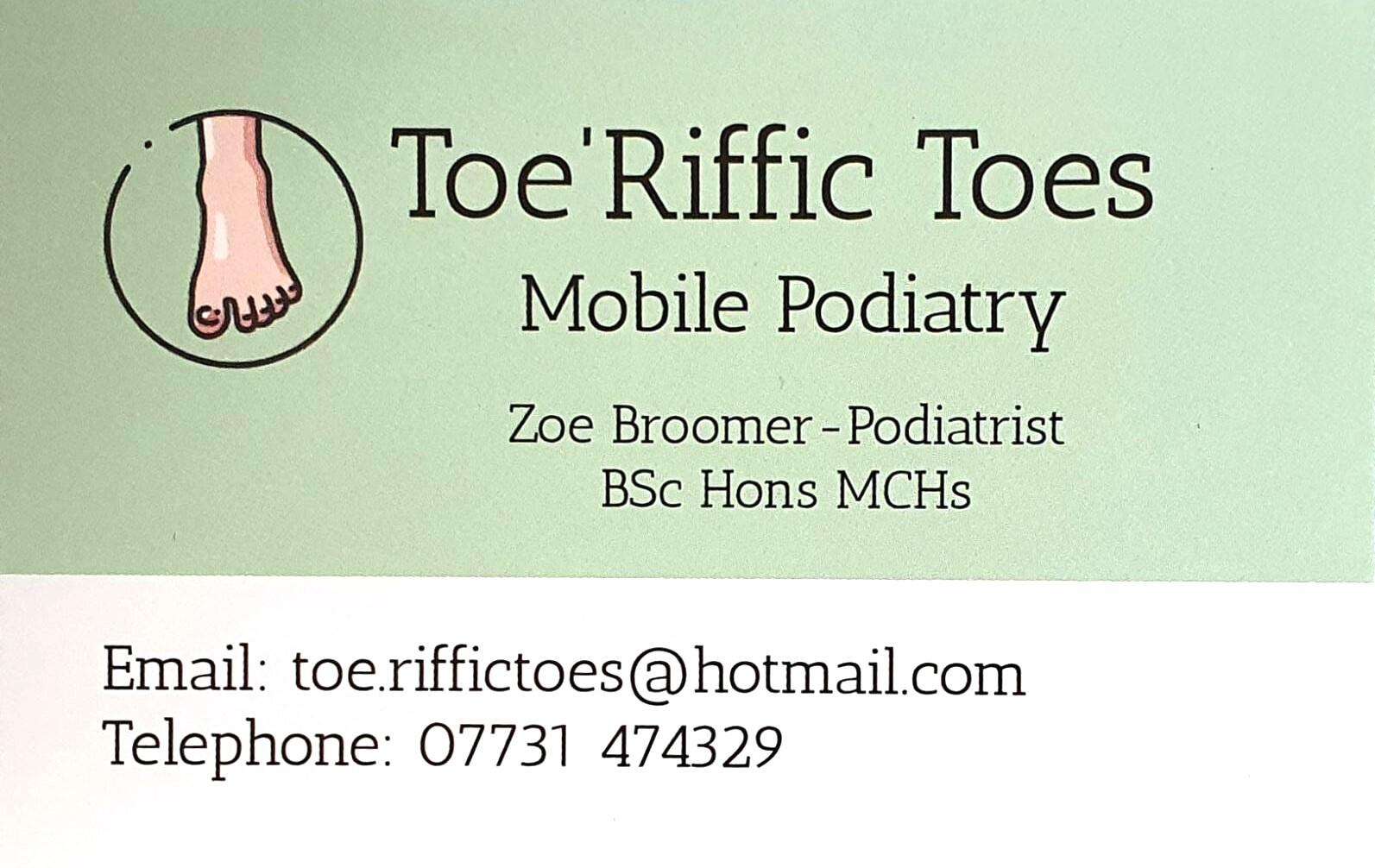 Toe'Riffic Toes Mobile Podiatry - Haslemere, GB-ENG - Nextdoor