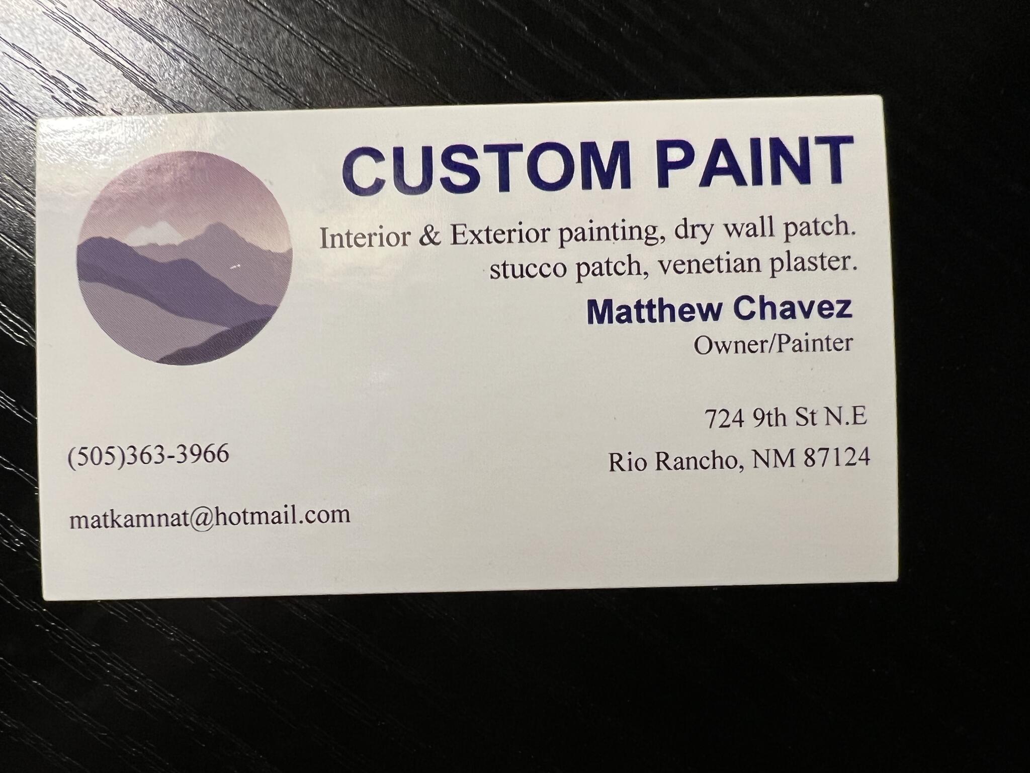 Matt Chavez Custom Paint - Rio Rancho, NM - Nextdoor