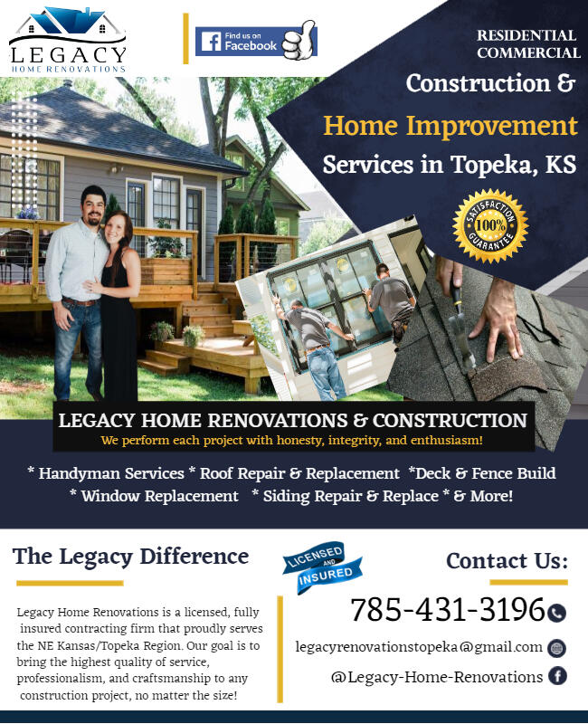 Legacy Home Renovations - Topeka, KS - Nextdoor