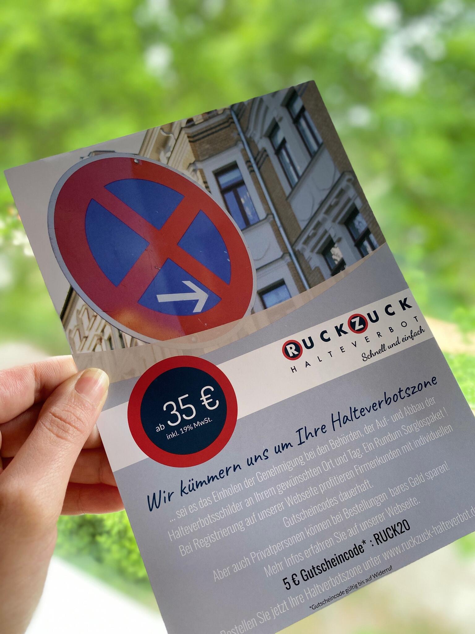 RuckZuck Halteverbot - Berlin - Nextdoor