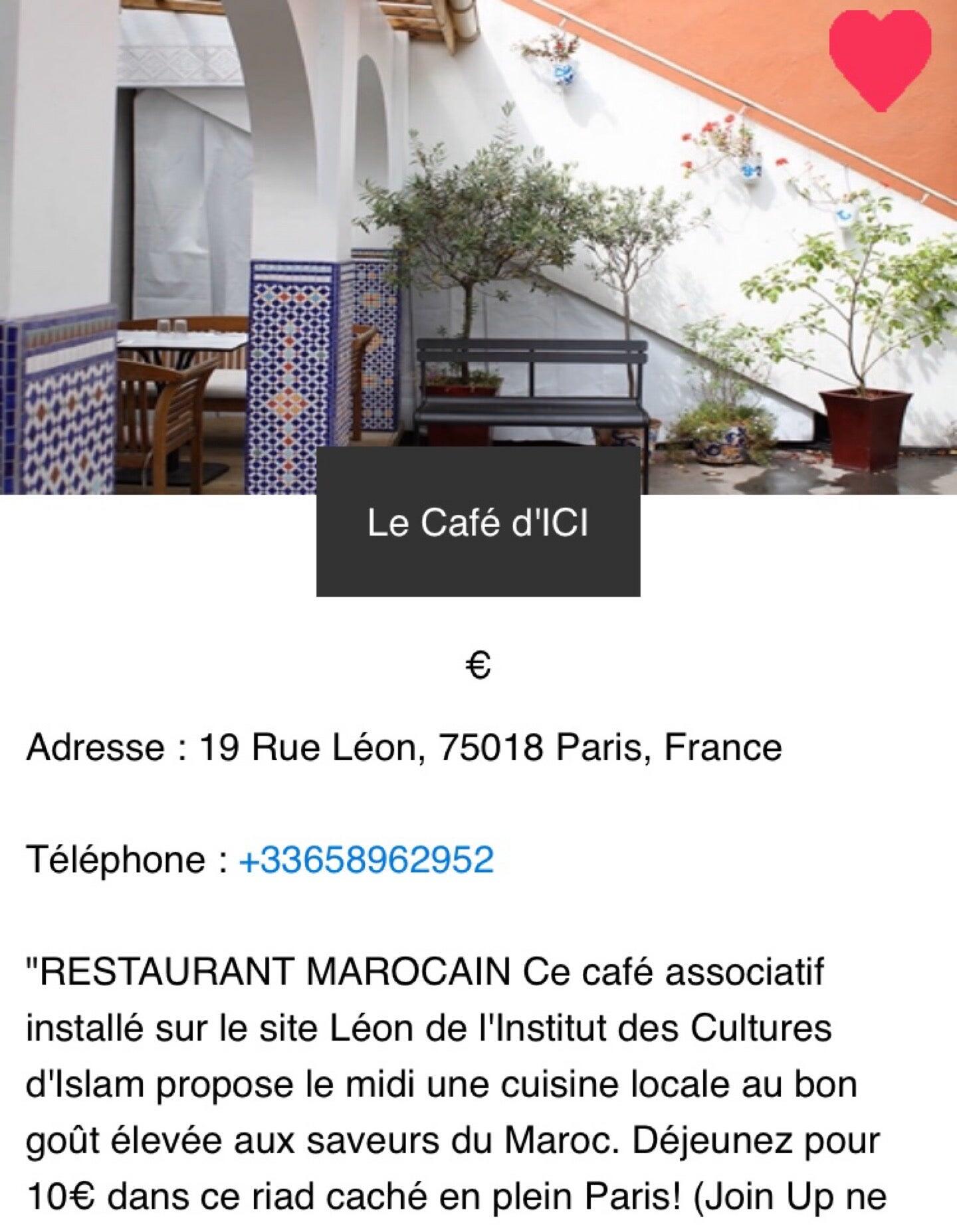 Le Cafe d'Ici - Nextdoor
