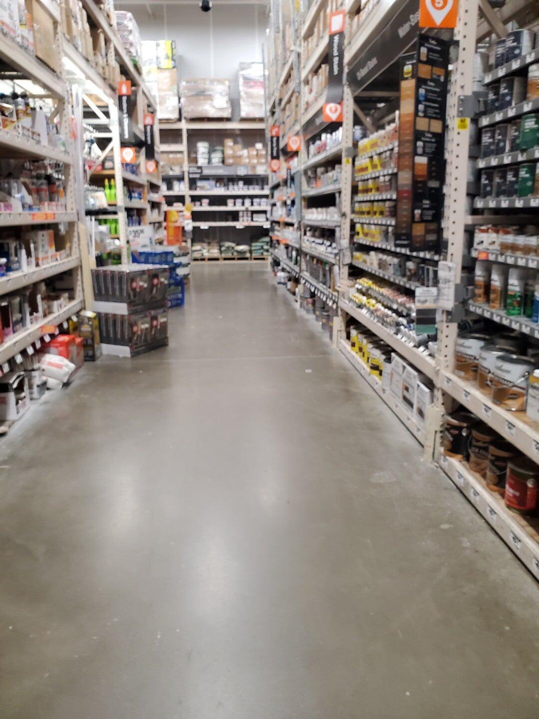 Home Depot Empty Aisle
