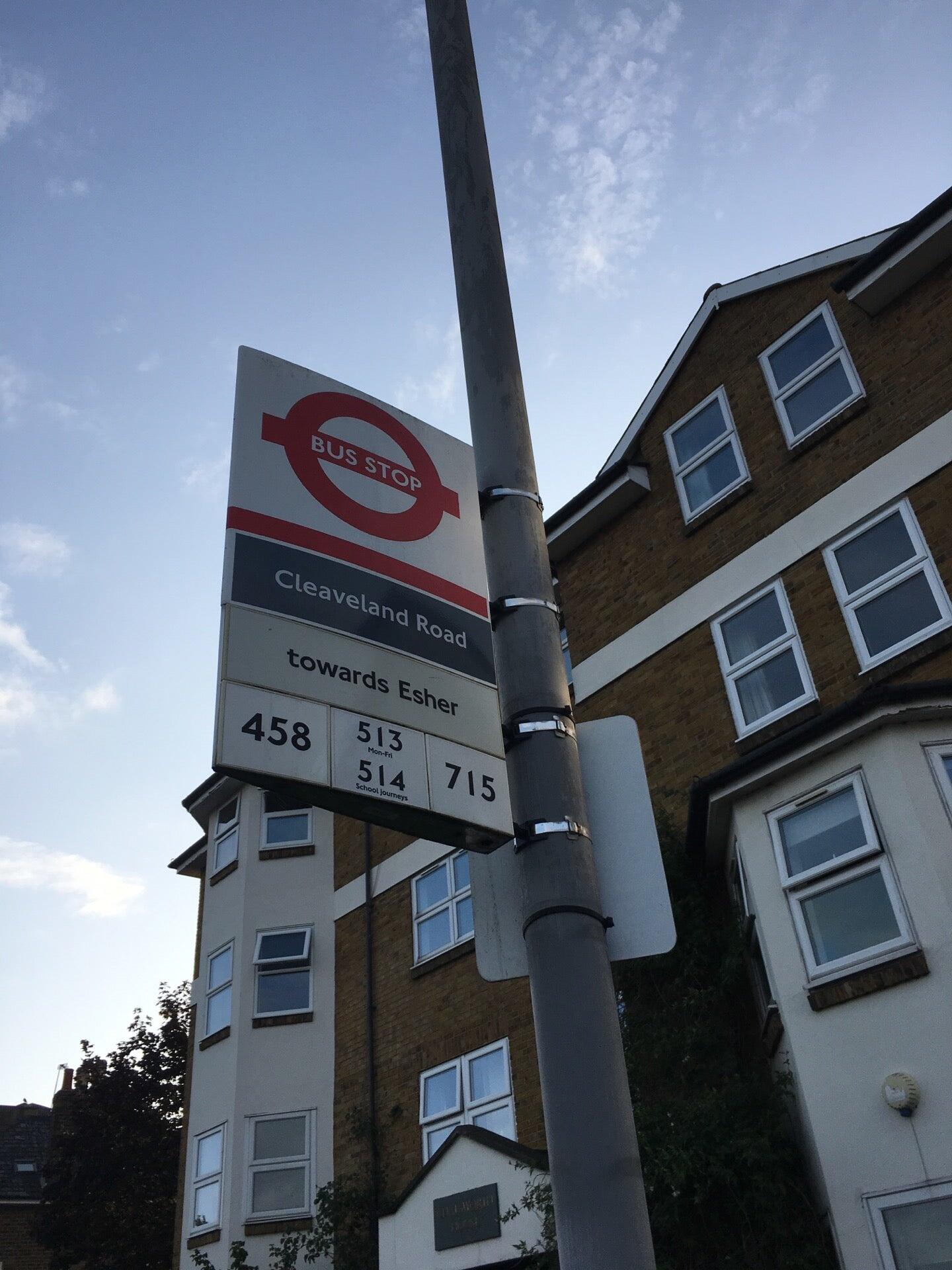 Cleaveland Road Bus Stop - Surbiton - Nextdoor