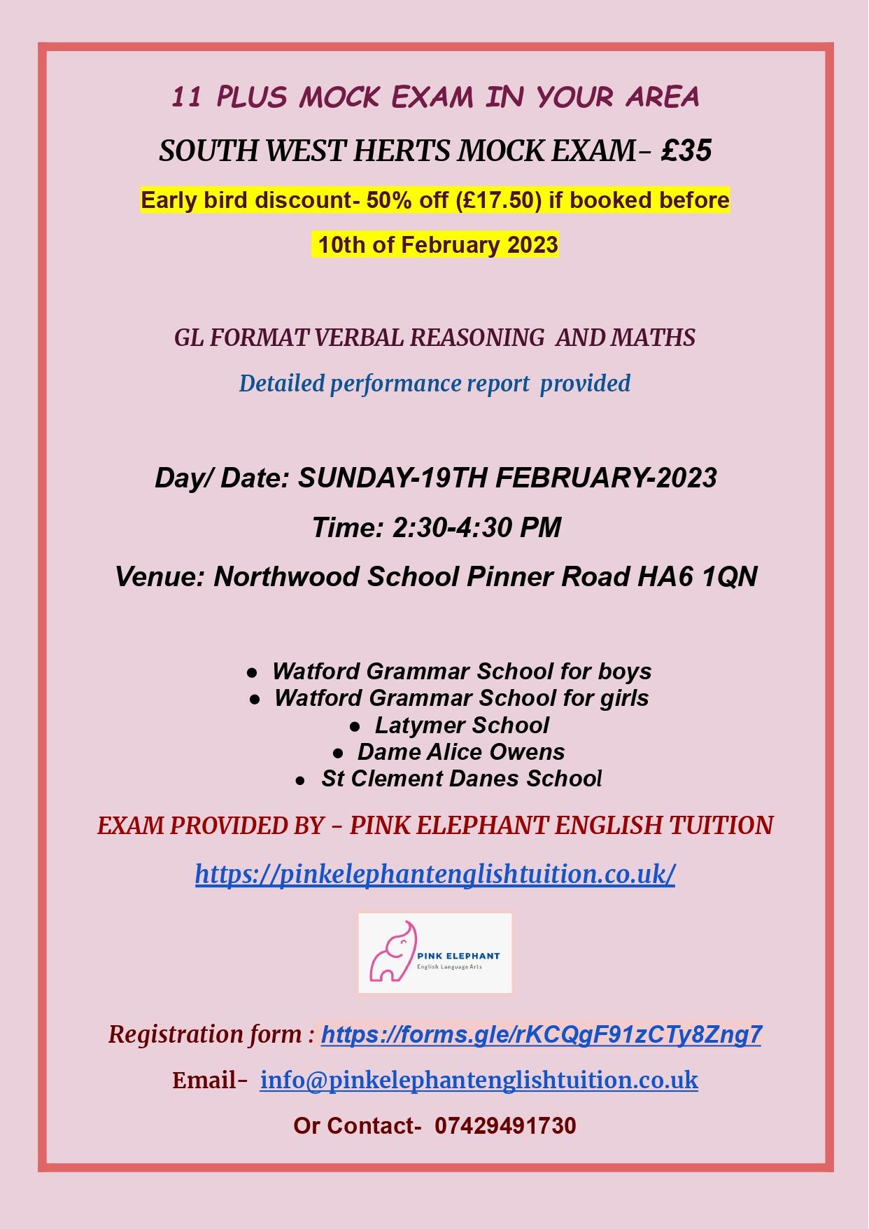 Pink Elephant English Tuition - Pinner, GB-ENG - Nextdoor