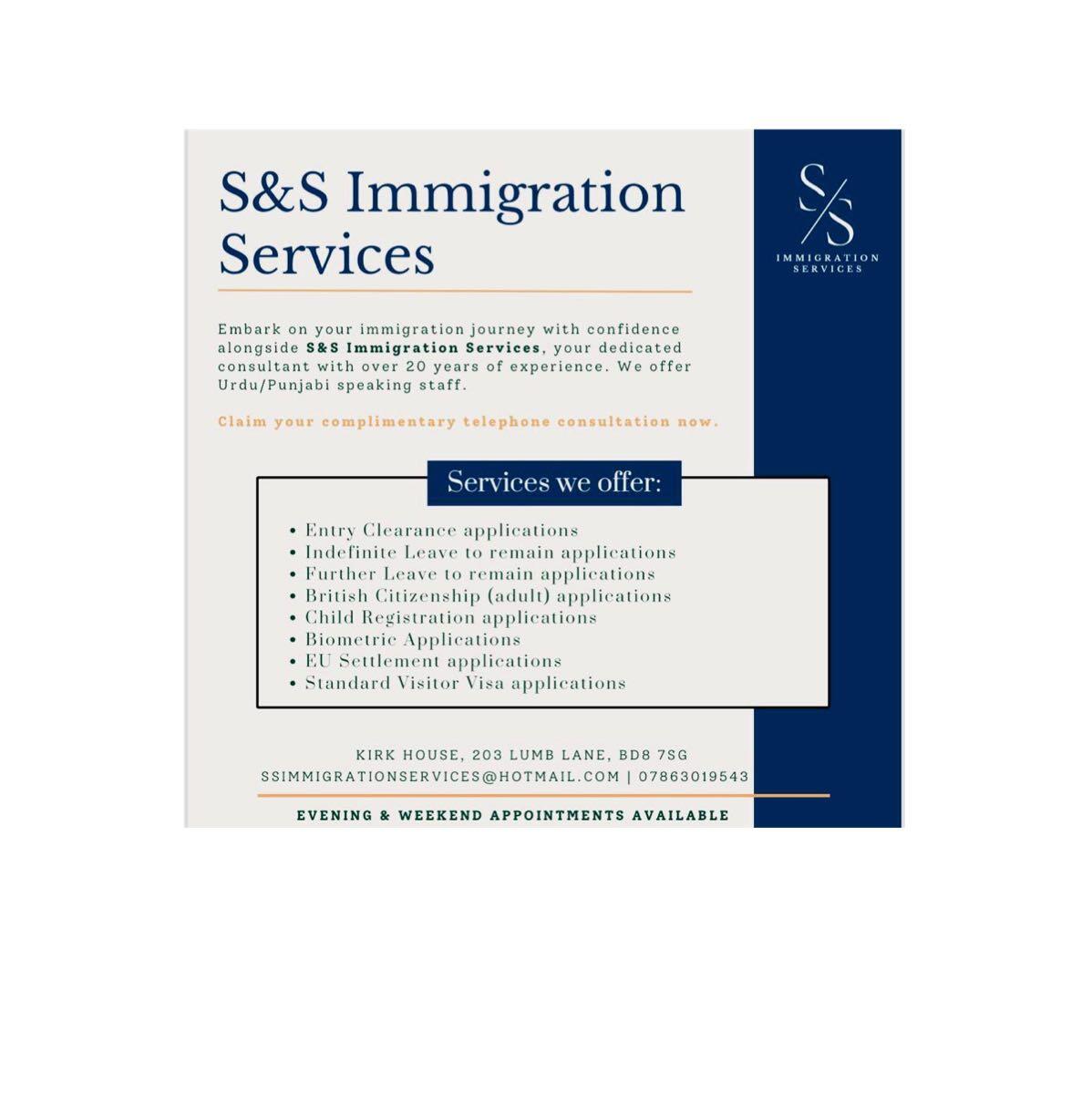 S&S Immigration services - Bradford - Nextdoor