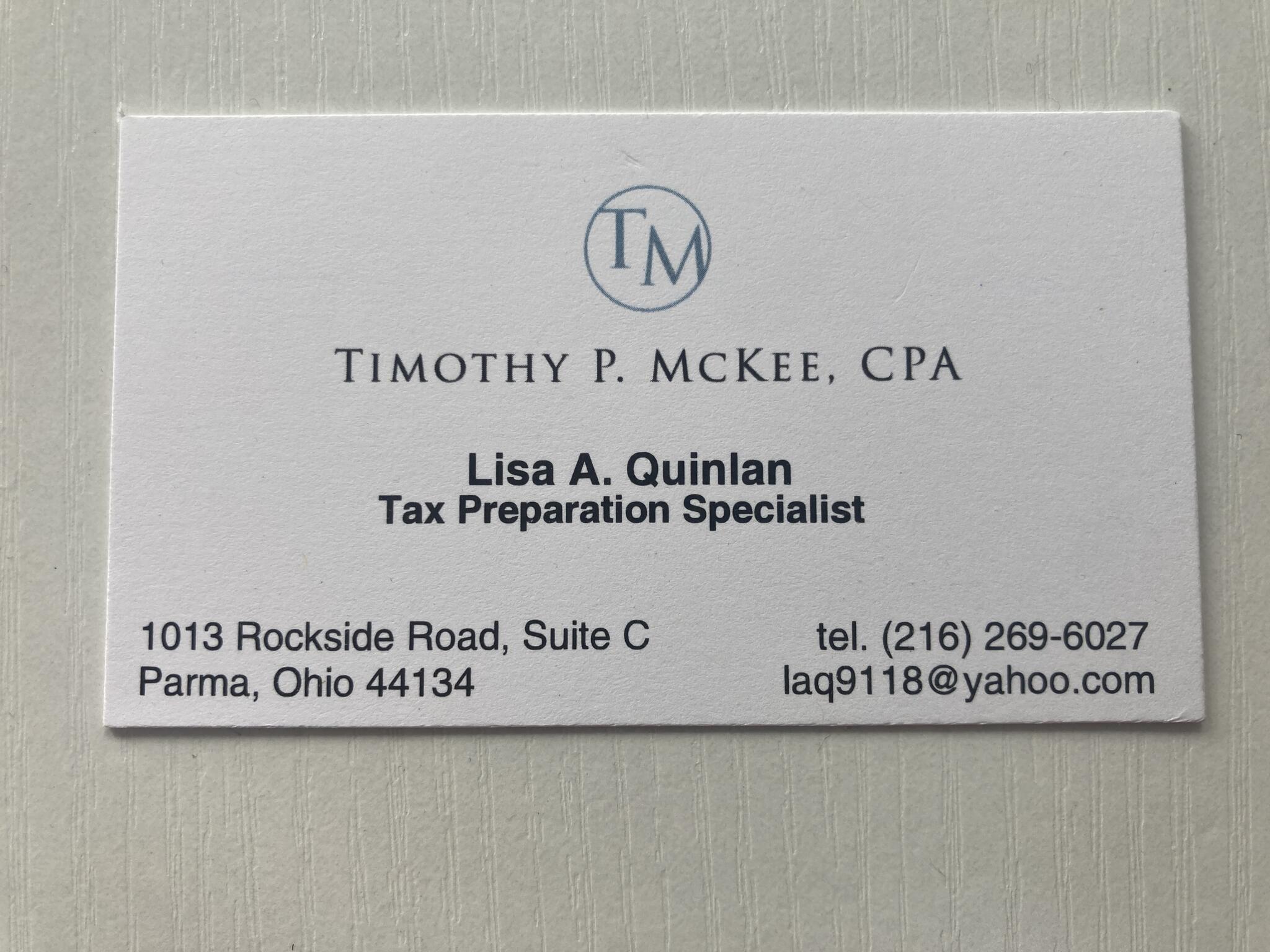 Timothy McKee, Cpa - Parma, OH - Nextdoor