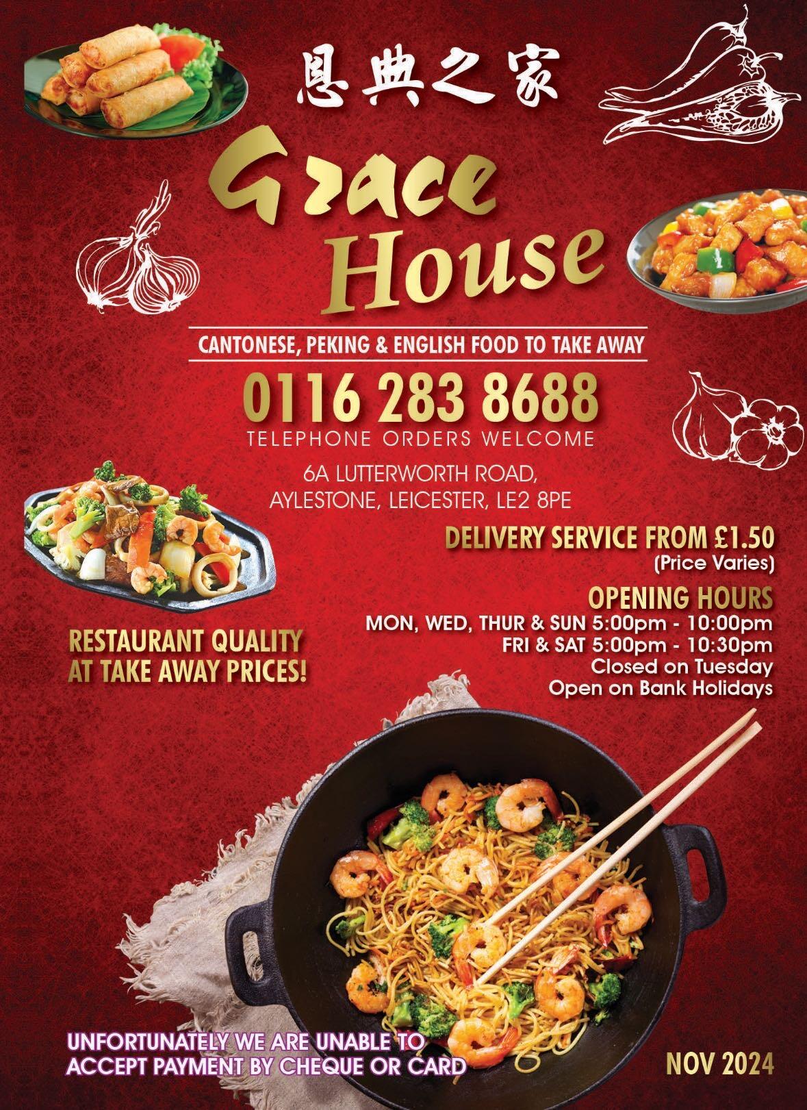 Grace House 恩典之家 Chinese takeaway - Nextdoor