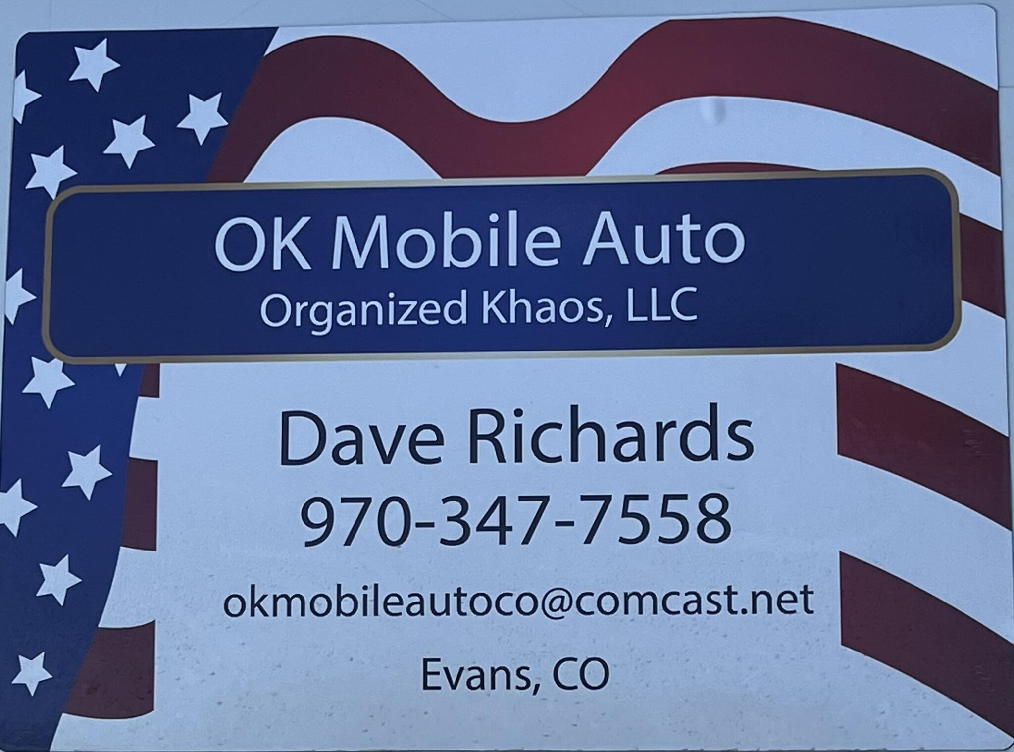 OK Mobile Auto (Organized Khaos, LLC) - Evans, CO - Nextdoor