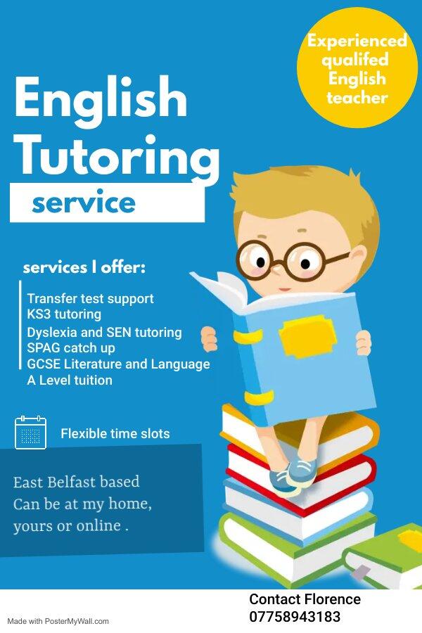 Florence's Tuition: English tutor - Belfast, GB-NIR - Nextdoor