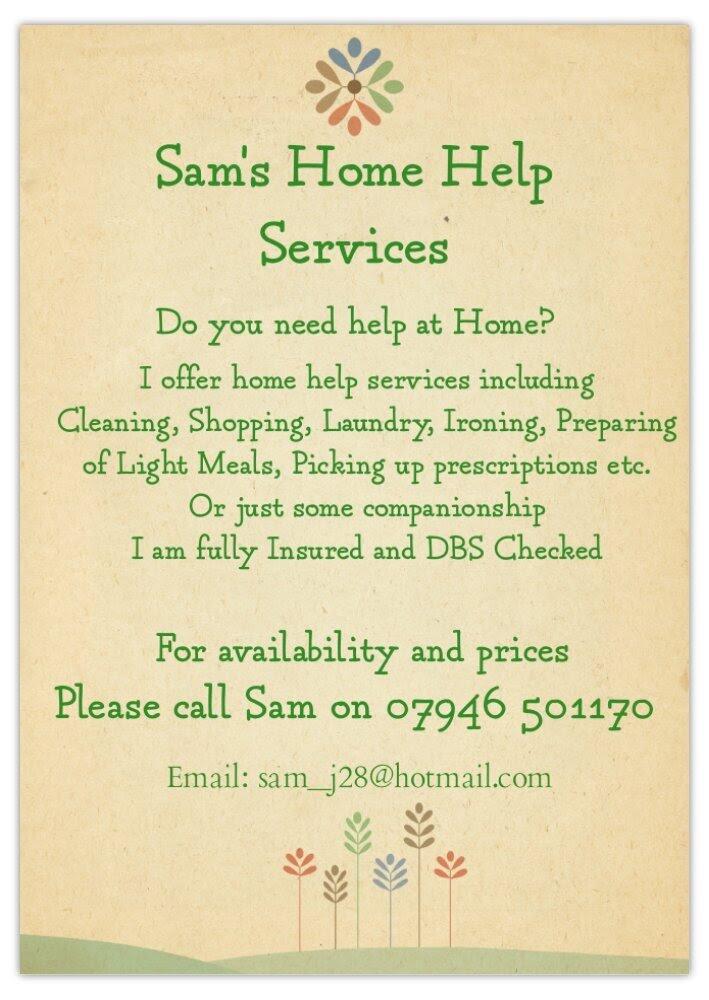 Sam's Home Help - Hitchin, GB-ENG - Nextdoor