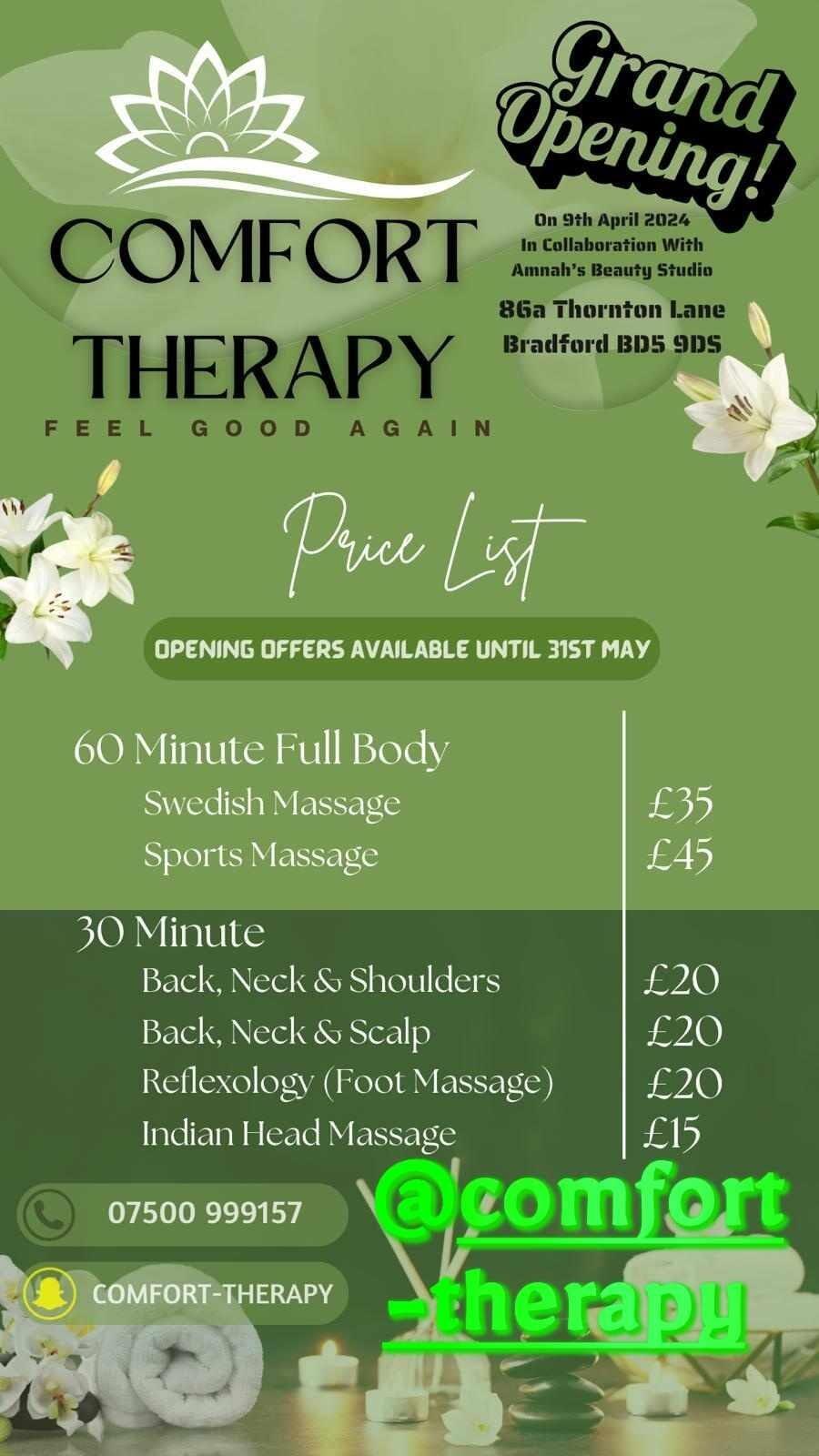 Comfort Therapy - Bradford - Nextdoor
