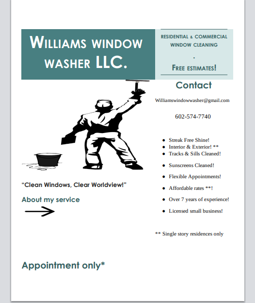 Williams Window Washer LLC. - Nextdoor