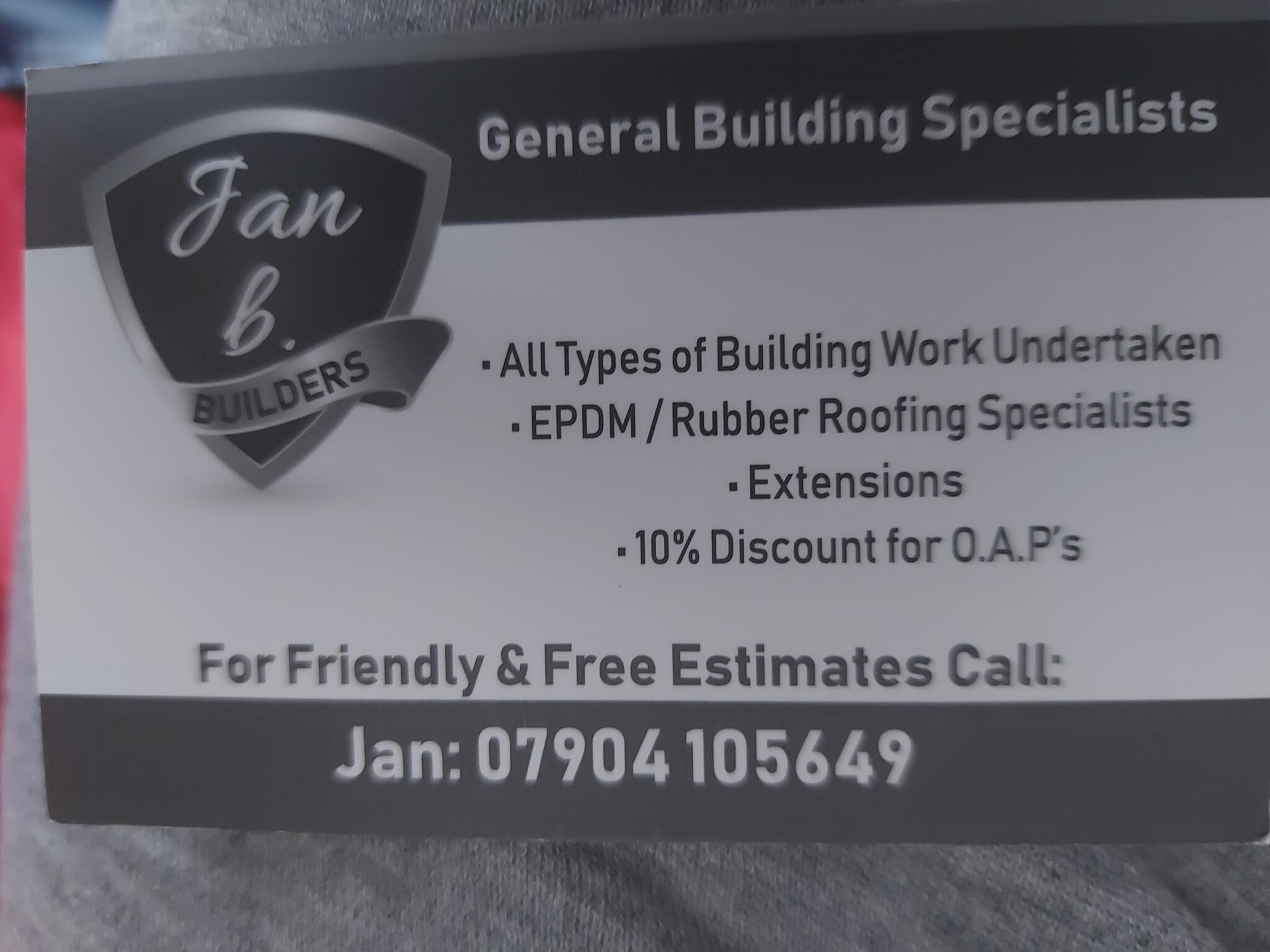 Jan B Builders - Stoke-On-Trent - Nextdoor