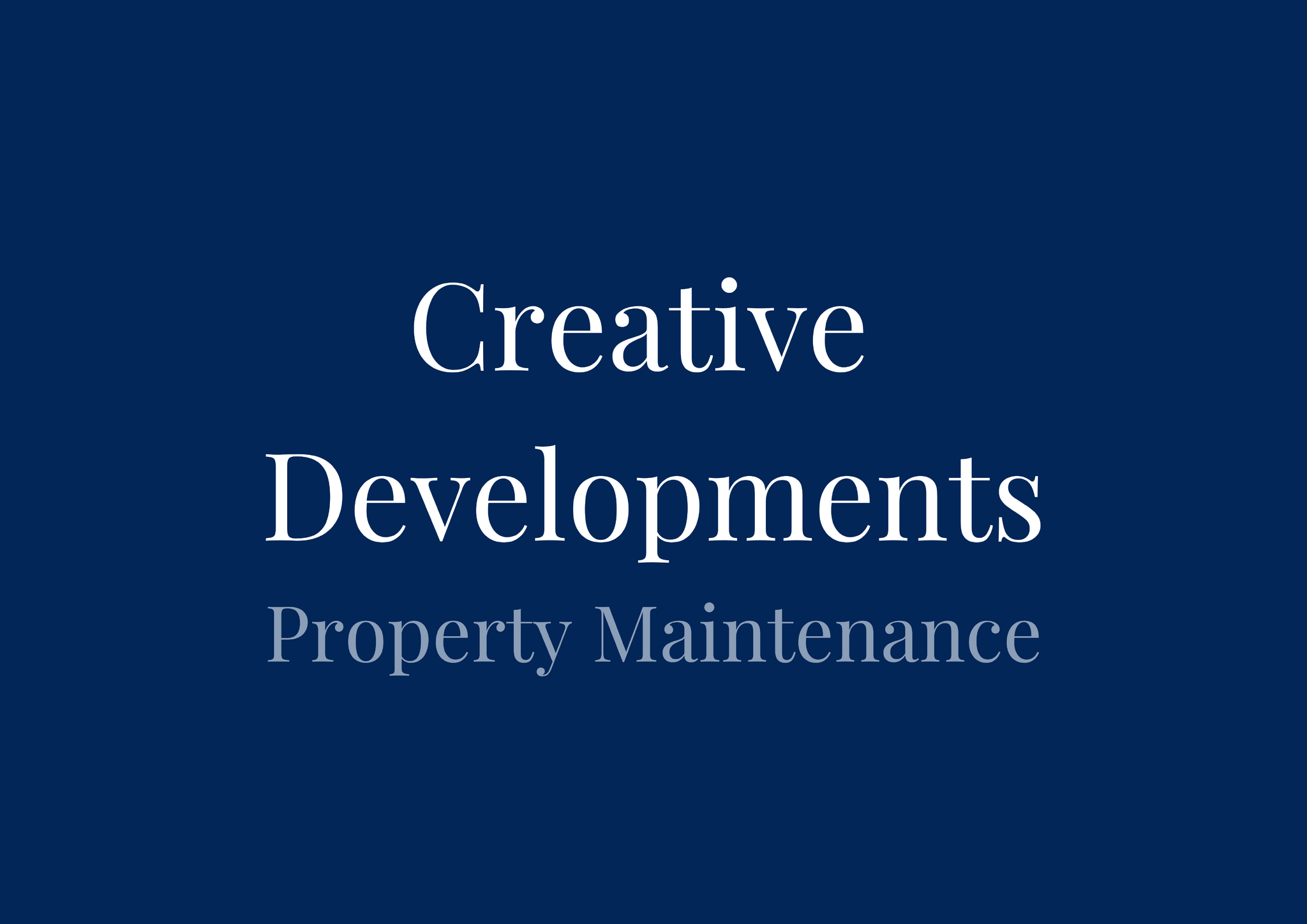 Creative Developments and Property Maintenance - Nextdoor