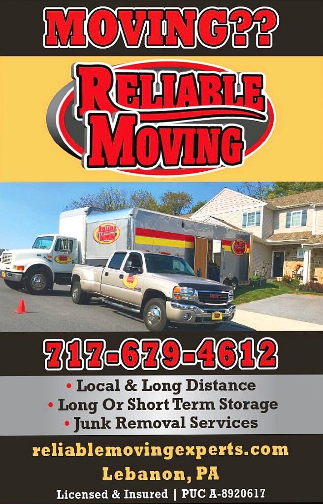 Reliable Moving - Lebanon, PA - Nextdoor