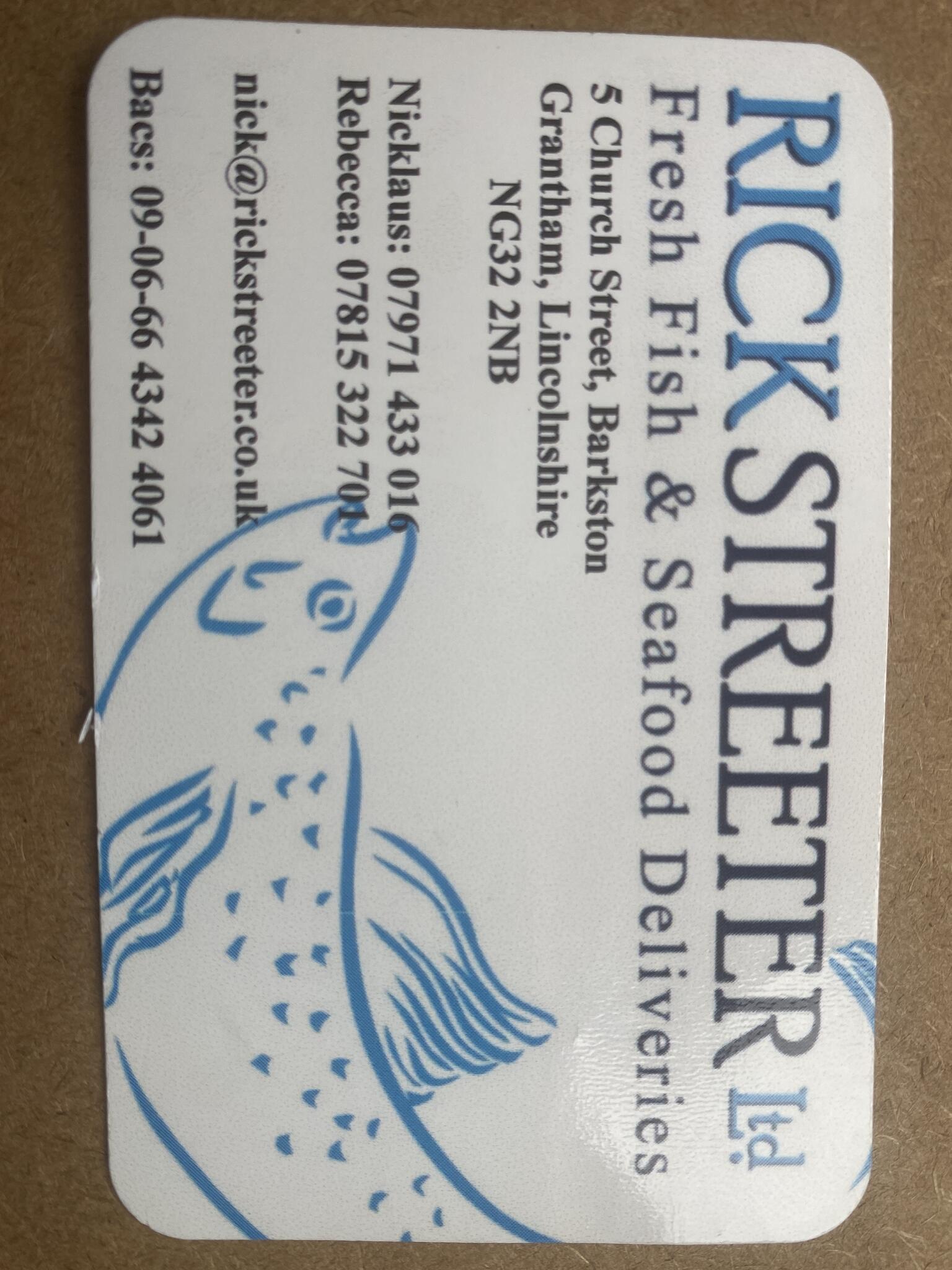 Rick Streeter Ltd Fresh Fish mongers deliveries to your door. - Nextdoor