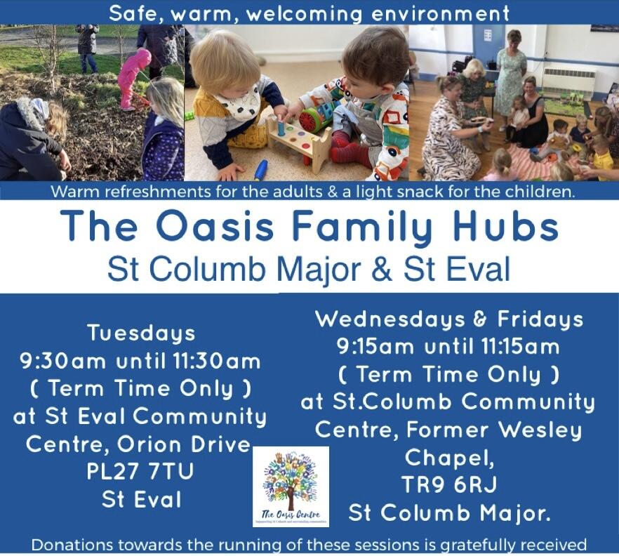Oasis family hub - st Columb major & st eval playgroups - Nextdoor