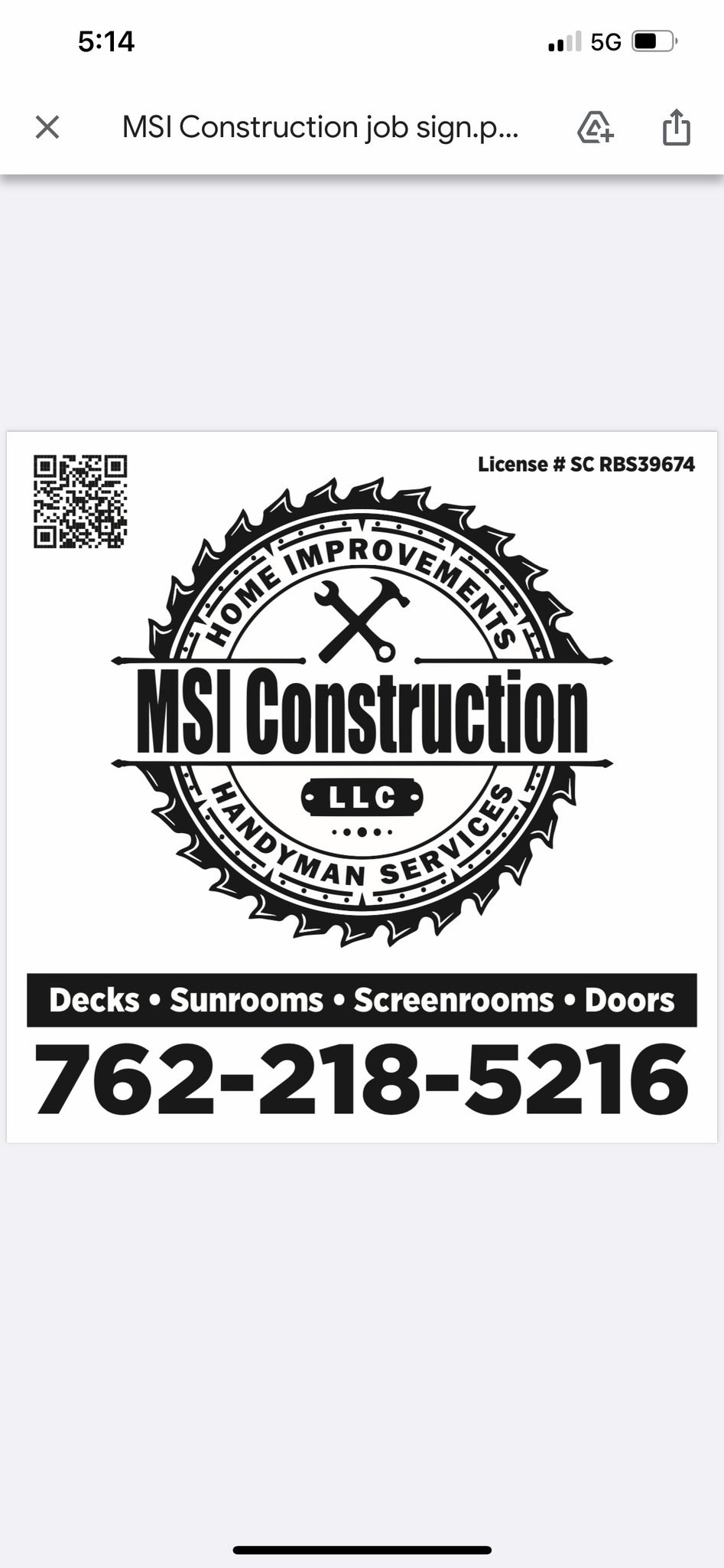 MSI Construction - Mc Cormick, SC - Nextdoor