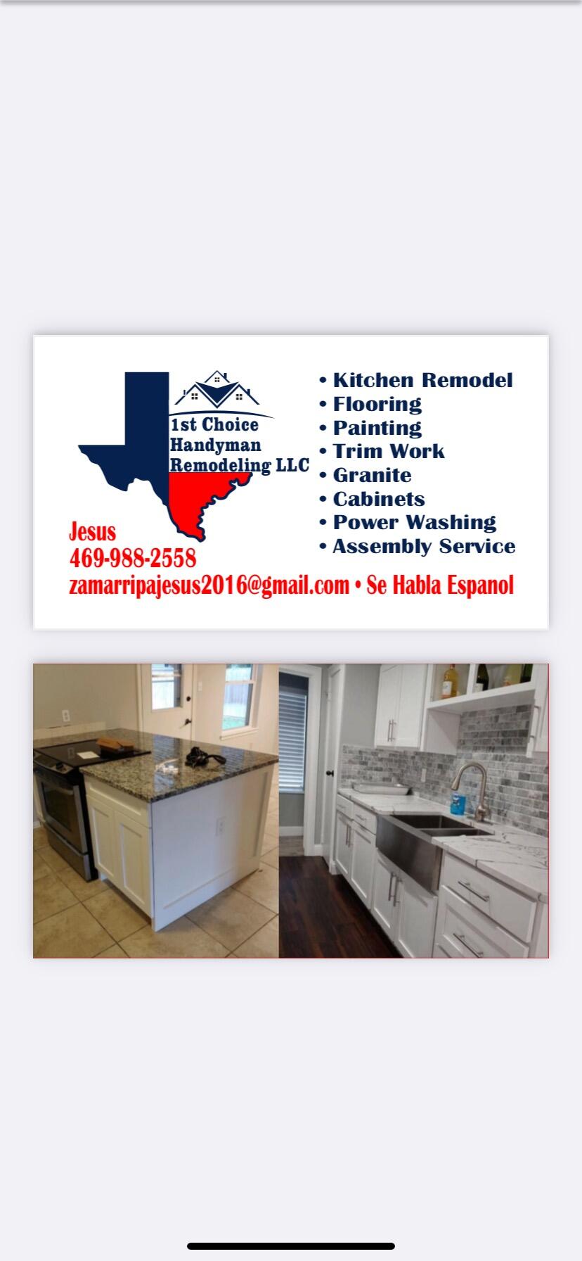 1st choice handyman remodeling llc - Nextdoor