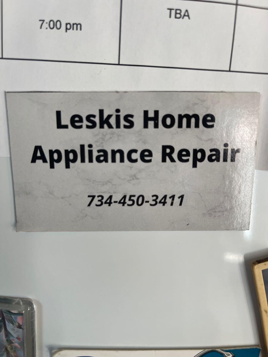 Leskis home appliance repair - Westland, MI - Nextdoor