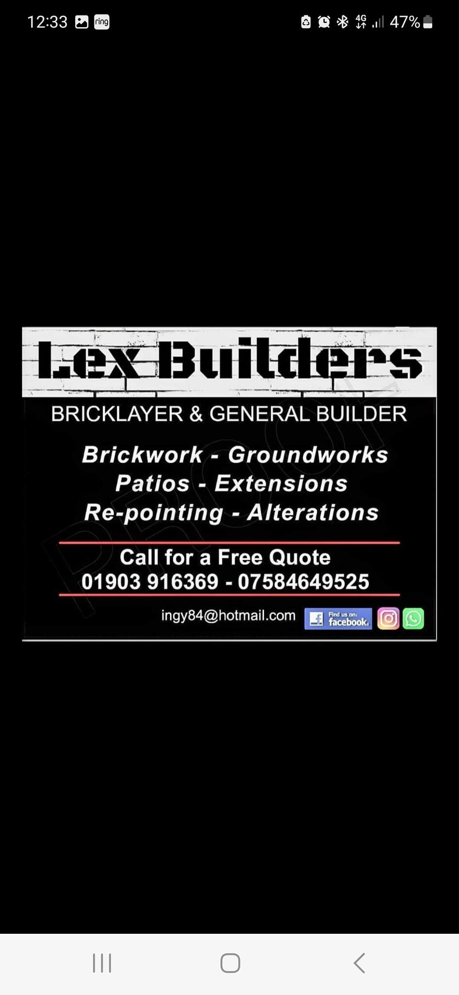 Lex builders - Worthing - Nextdoor