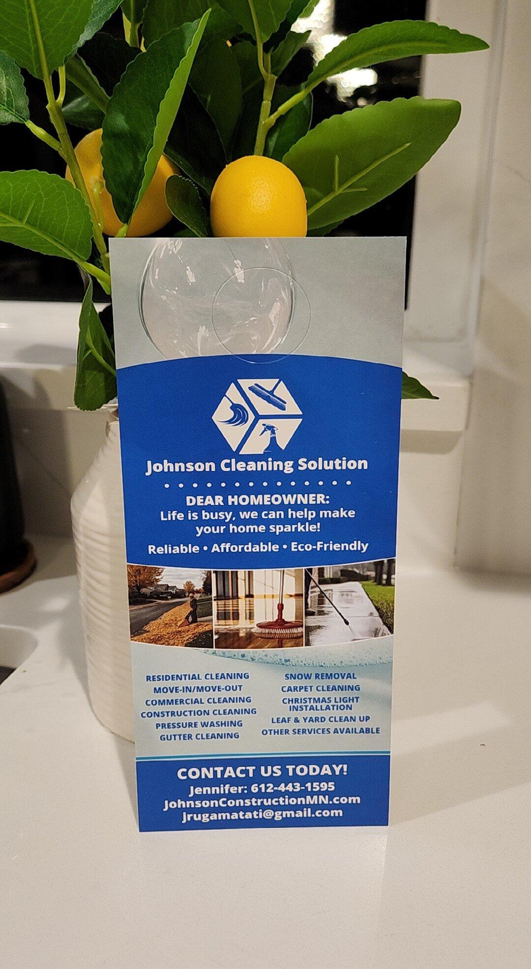 johnson cleaning solution - Minneapolis, MN - Nextdoor