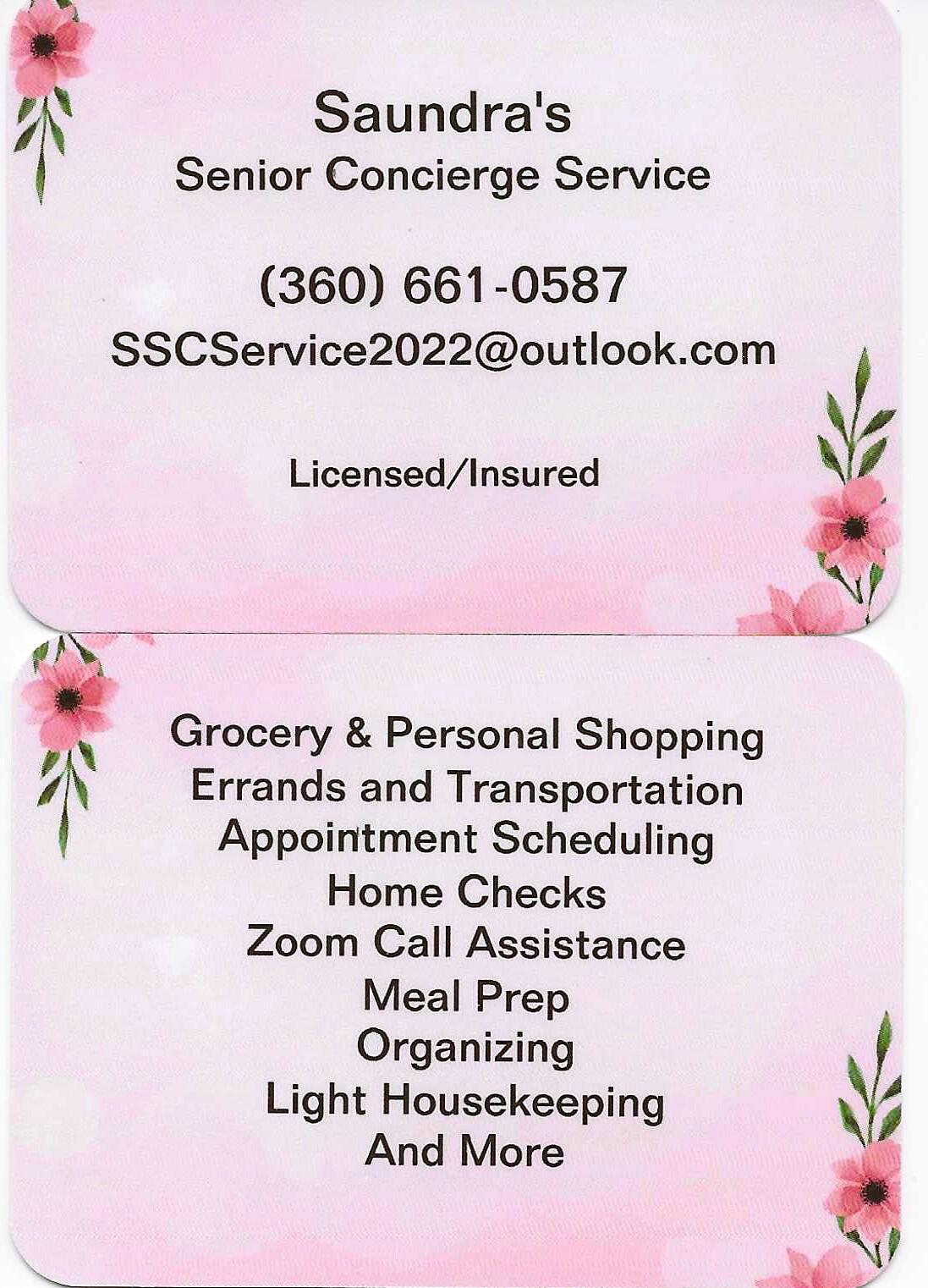 Saundra's Senior Concierge Service - Nextdoor