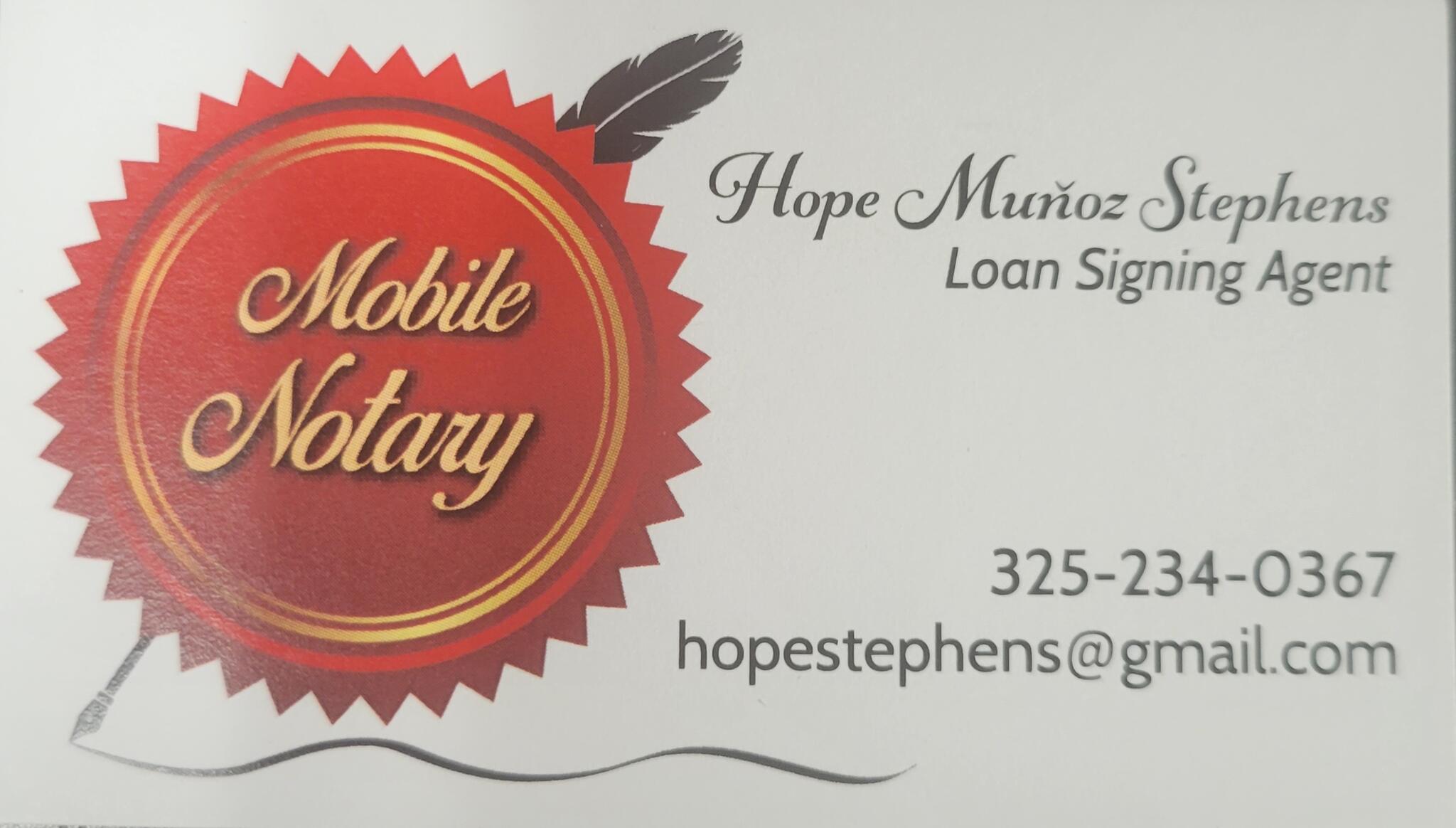Hope's Mobile Notary - San Angelo, TX - Nextdoor