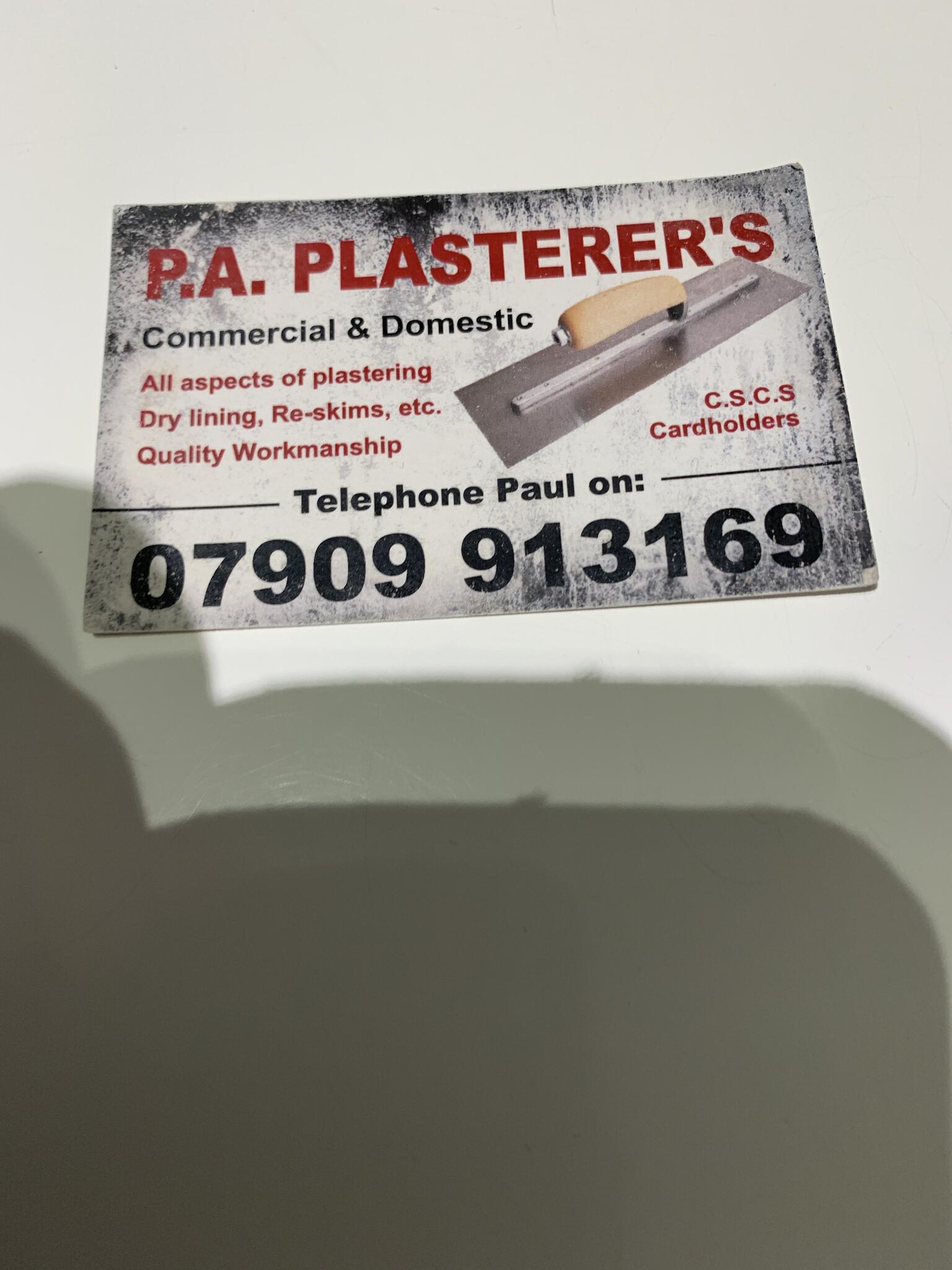 PA plasterers - Sheffield, GB-ENG - Nextdoor