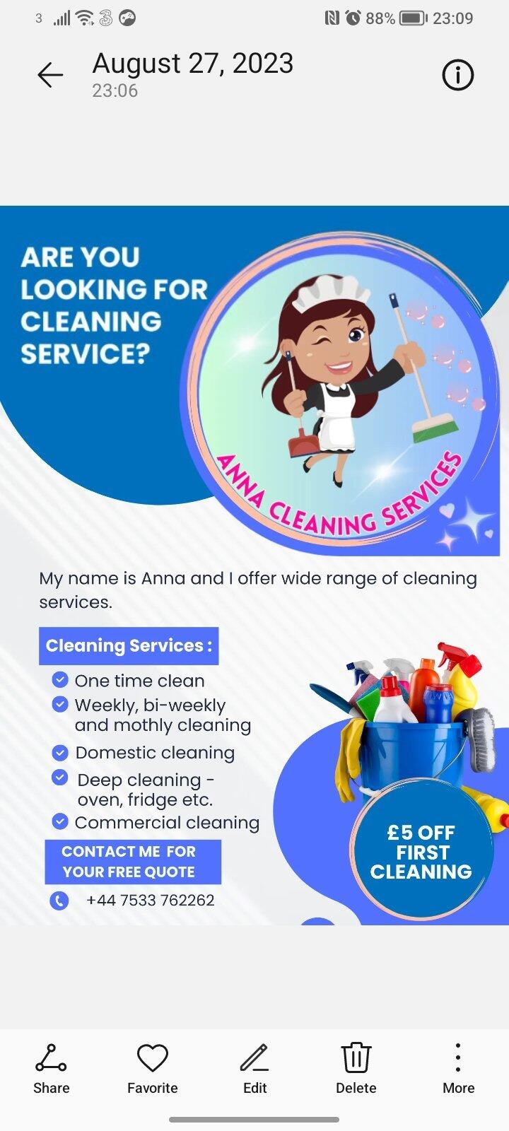 Anna cleaning - Wigan, GB-ENG - Nextdoor