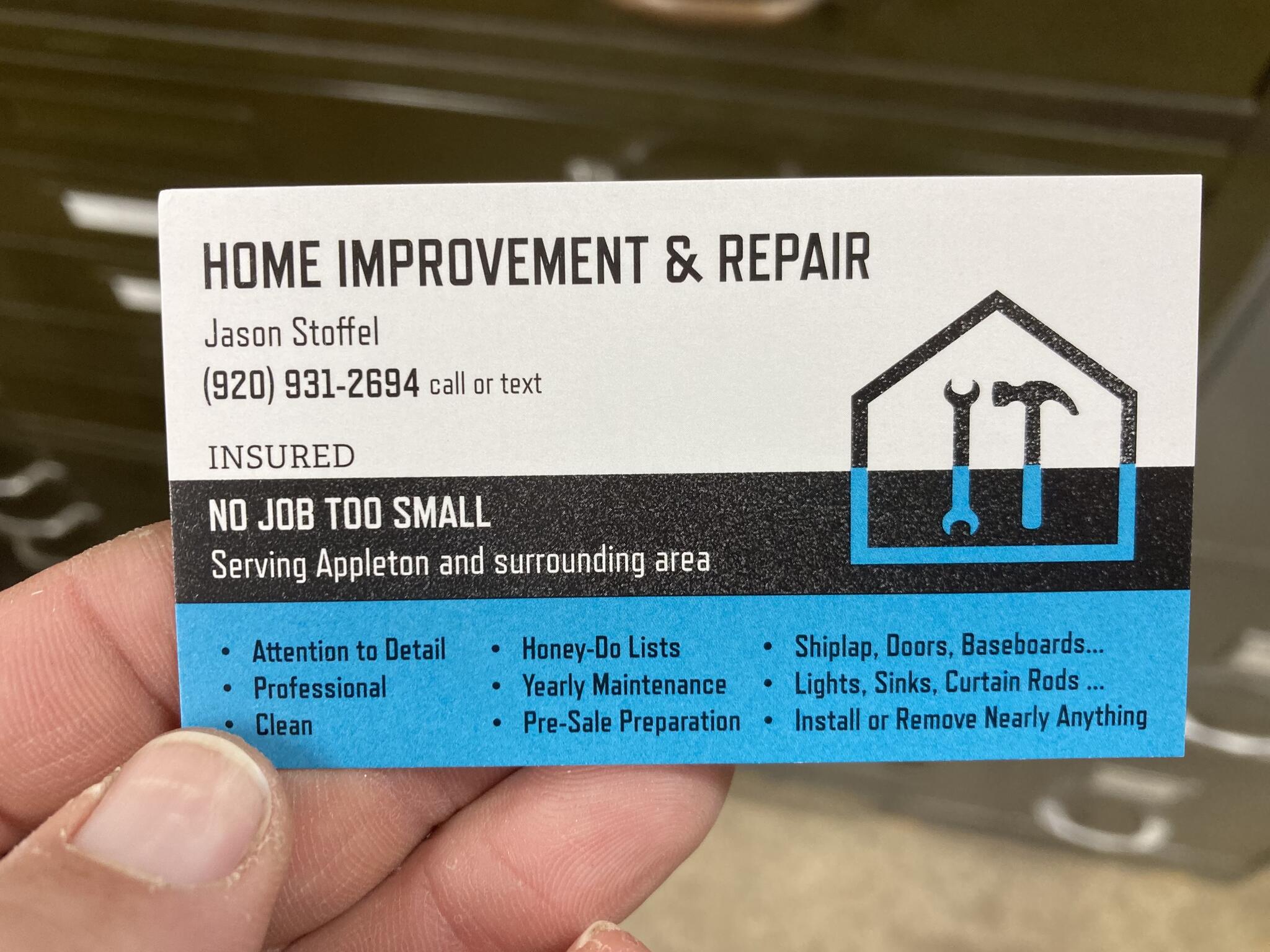 Appleton Home Repair- Jason Stoffel- Handyman - Nextdoor