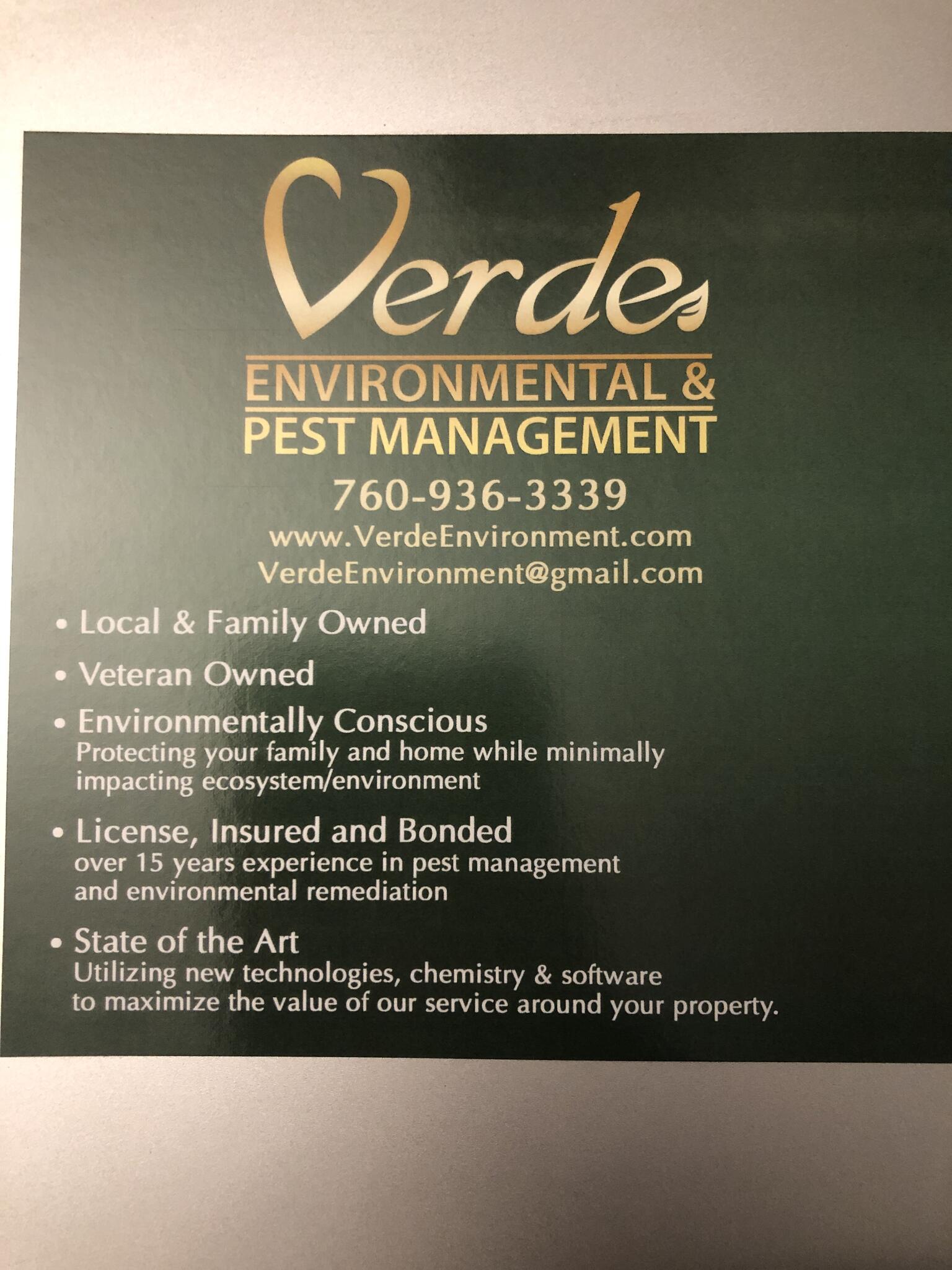 Verde Environmental & Pest Management, Inc. - Nextdoor