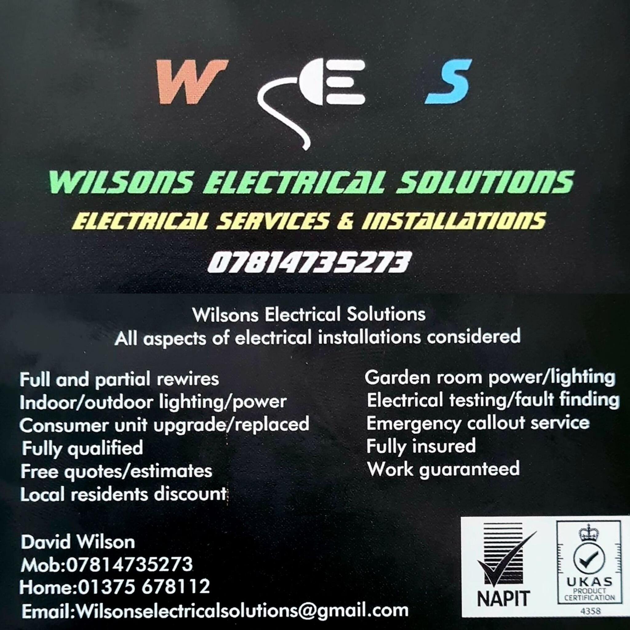 Wilsons electrical solutions - Stanford-Le-Hope - Nextdoor