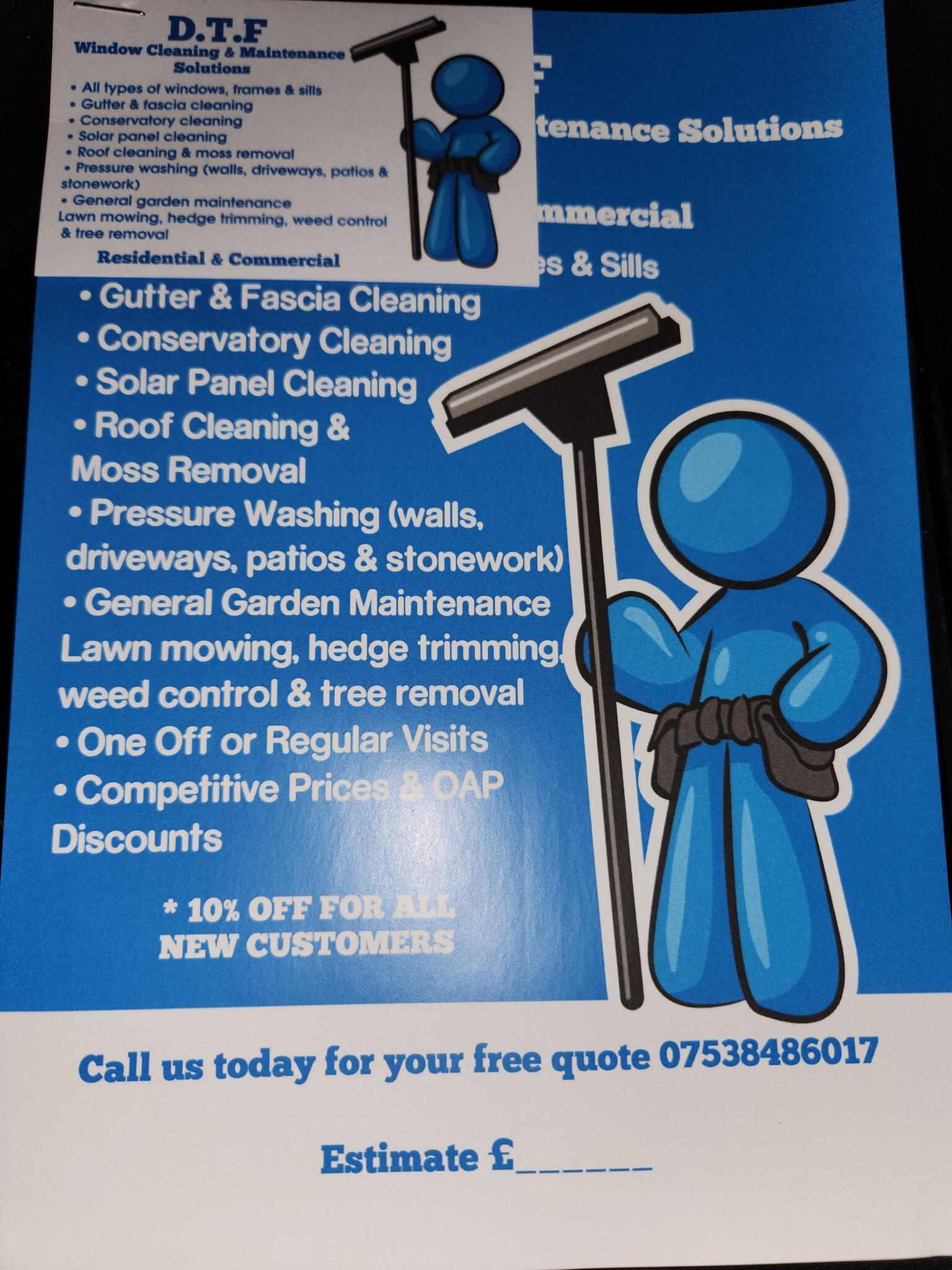 D.T.F Window Cleaning and maintenance solutions - Walsall - Nextdoor