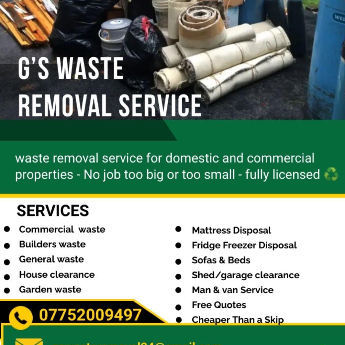 G’s waste removal service - Sheffield - Nextdoor