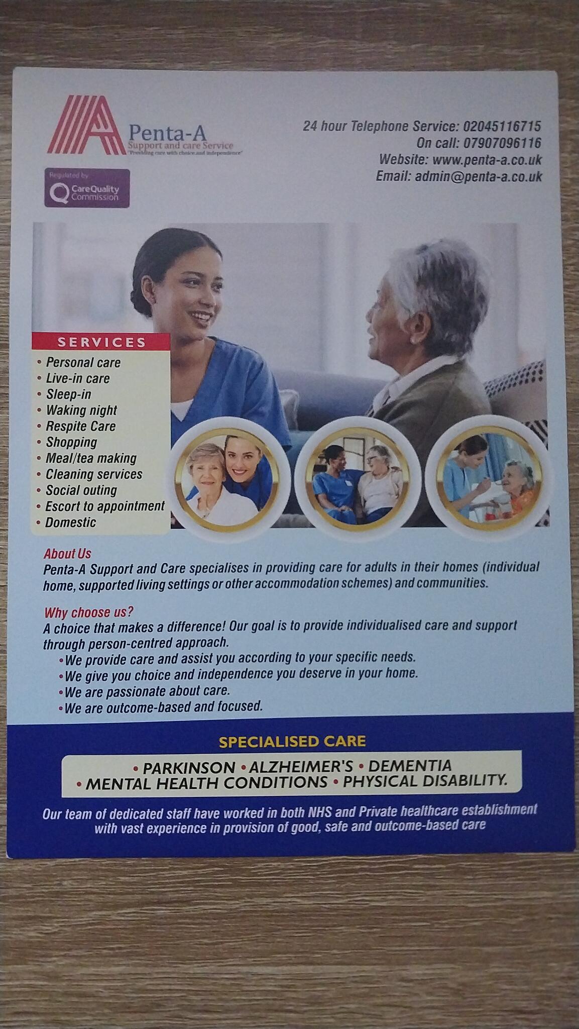 Penta-A Support and Care Services - Maidstone, GB-ENG - Nextdoor