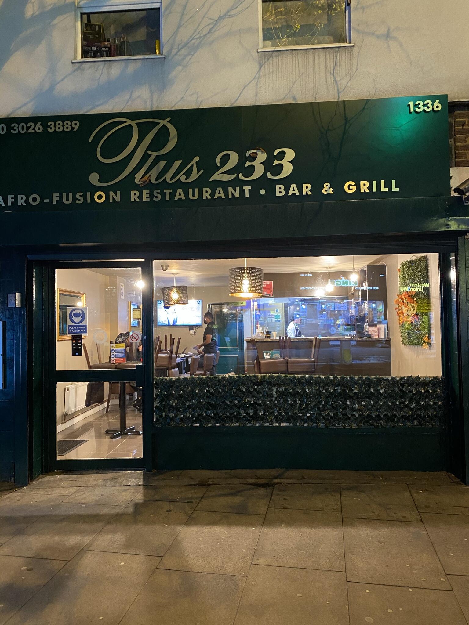 Plus 233 Afro Fusion Restaurant - London, England - Nextdoor