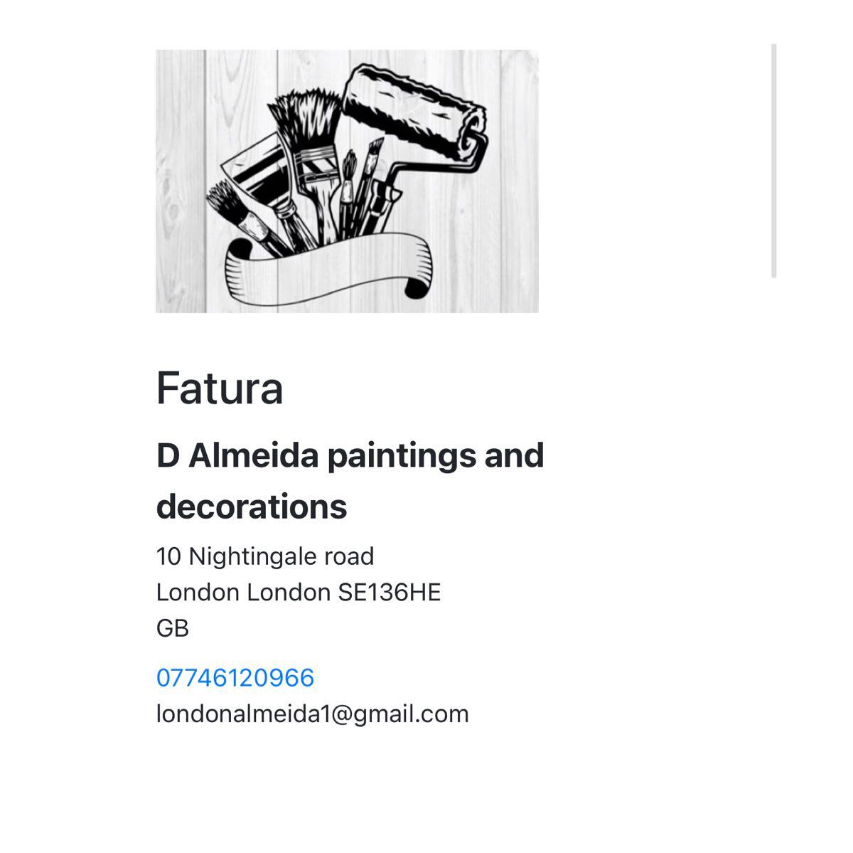 D Almeida painting and decorations - Nextdoor