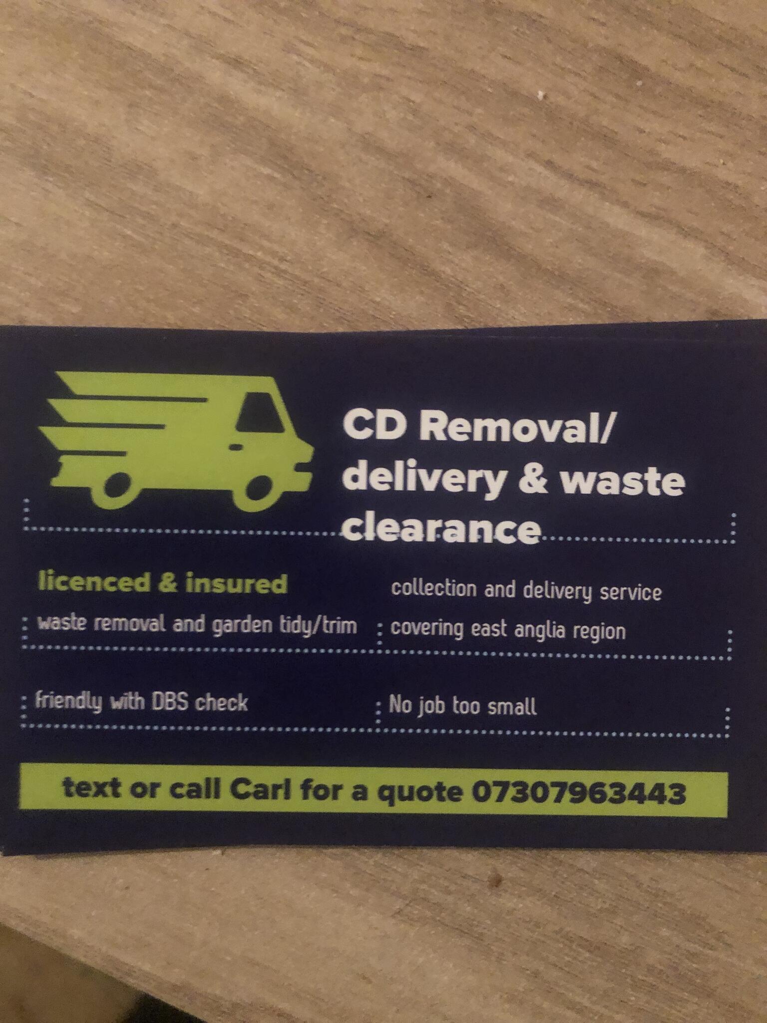 CD Removals, Man & Van, Collections, waste Clearance and Gardens ...