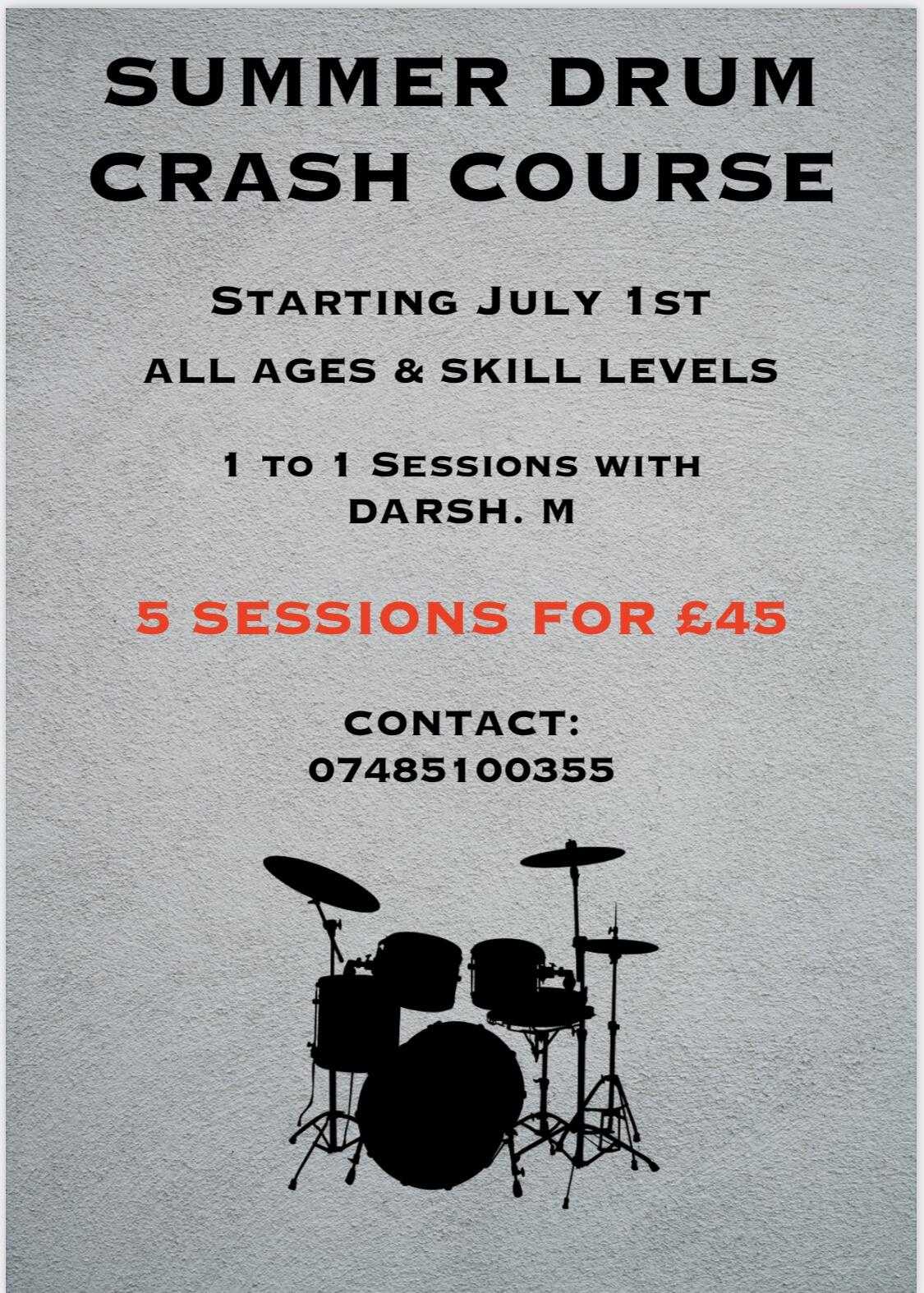 Summer drum lesson - Milton Keynes, GB-ENG - Nextdoor