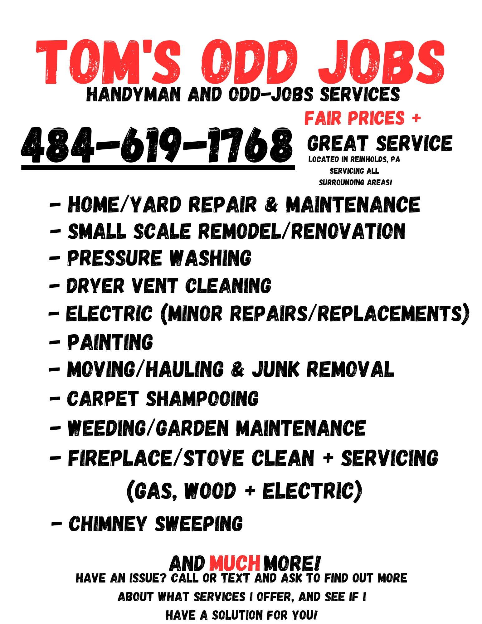 Tom's Odd Jobs - Nextdoor