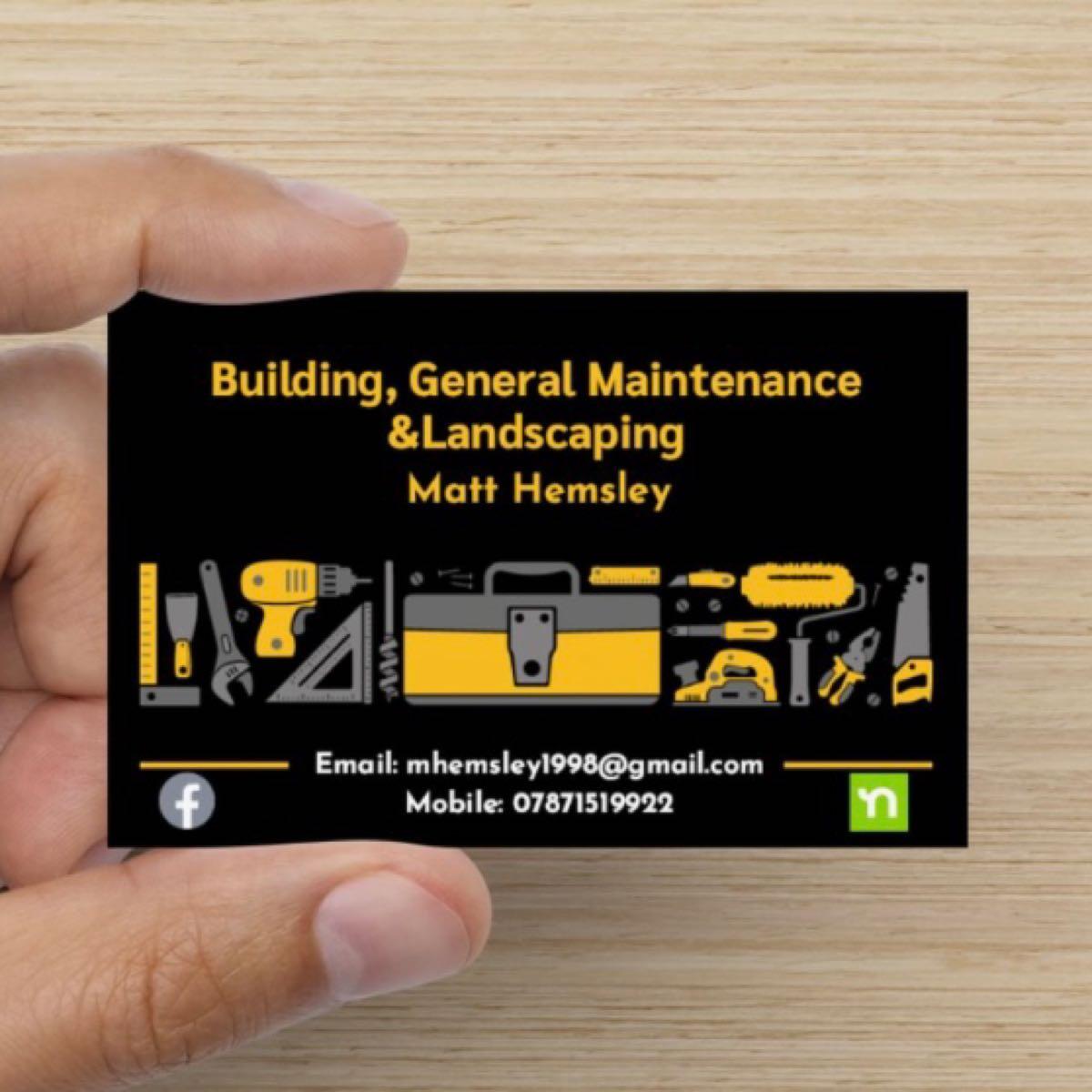 Matt Hemsley Building, General Maintenance & Landscaping - Heathfield ...