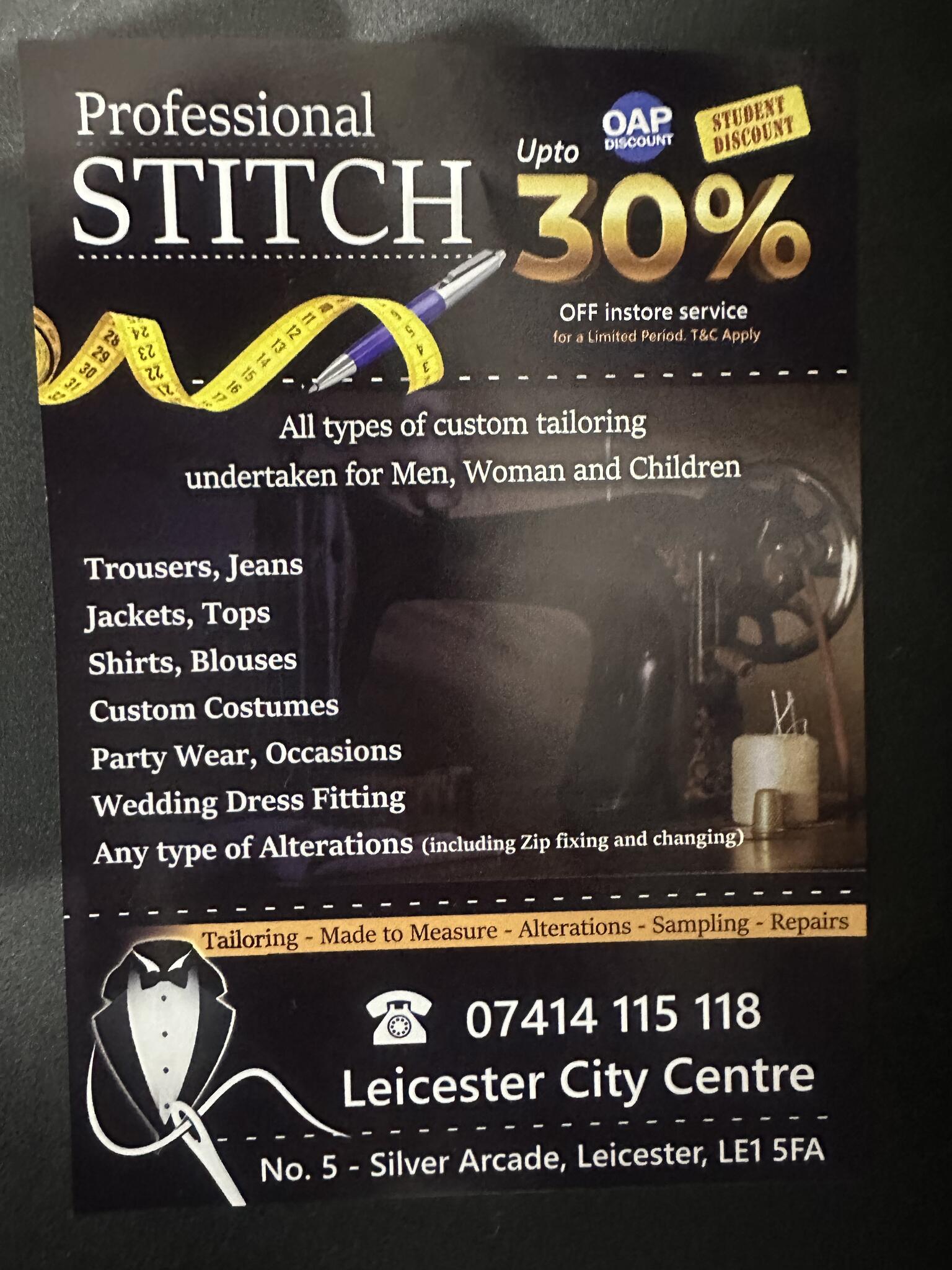 Professional stitch - Leicester - Nextdoor