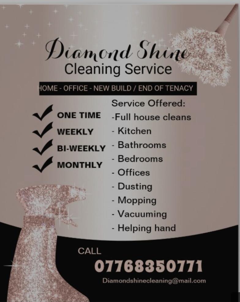 diamond shine cleaning services - Dorchester - Nextdoor