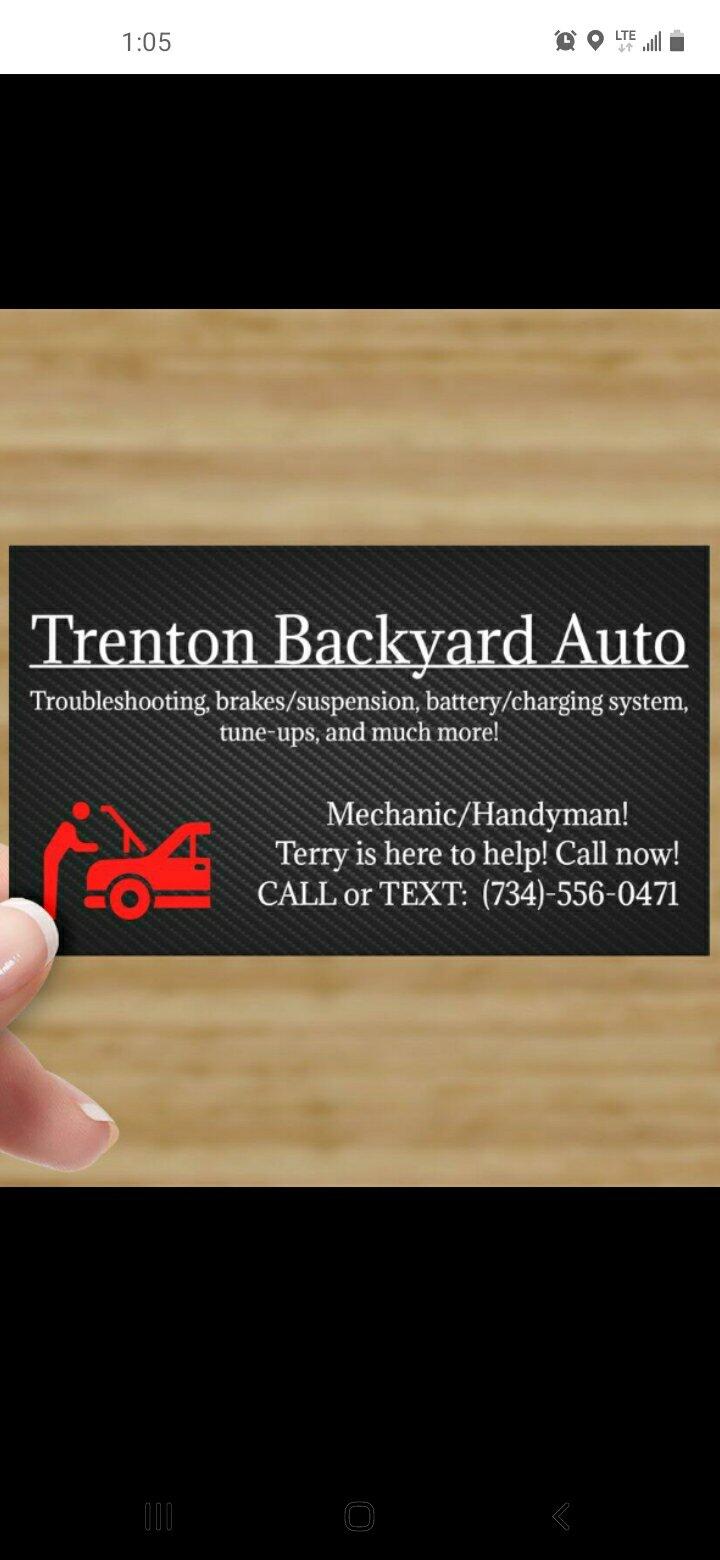 Trenton backyard Auto - Nextdoor