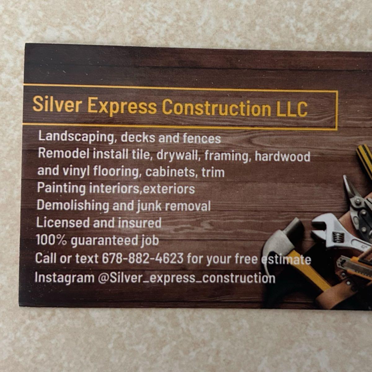 Silver Express Construction LLC - Bremen, GA - Nextdoor