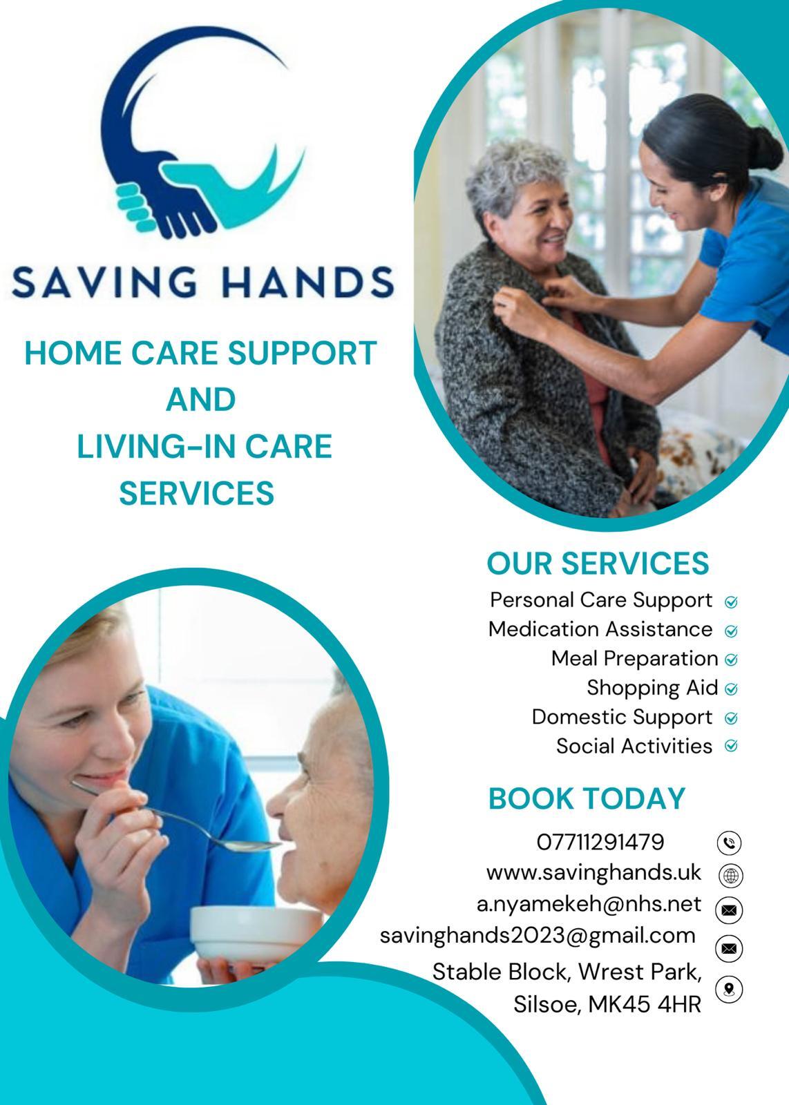 Saving Hands Home and Live-in Care Services - Bedford, GB-ENG - Nextdoor