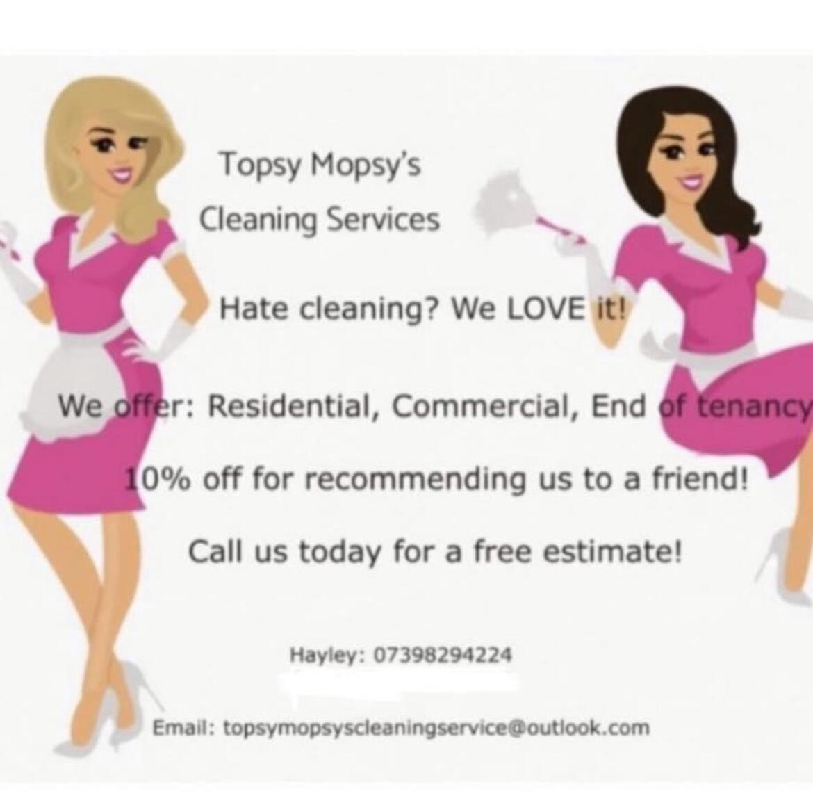 Topsy Mopsy’s cleaning services - Nextdoor