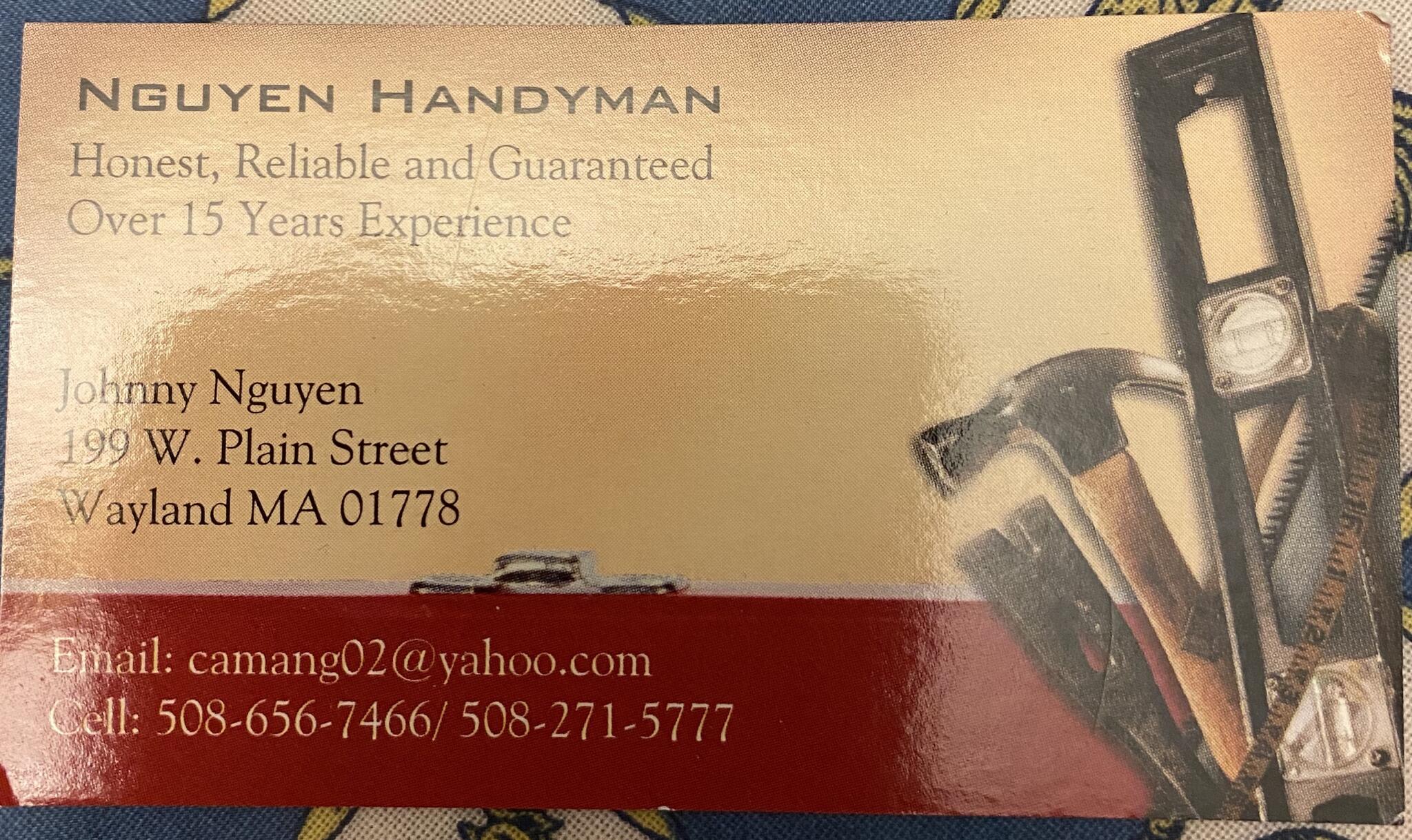 Handyman Nguyen - Nextdoor Handyman Nguyen - Nextdoor